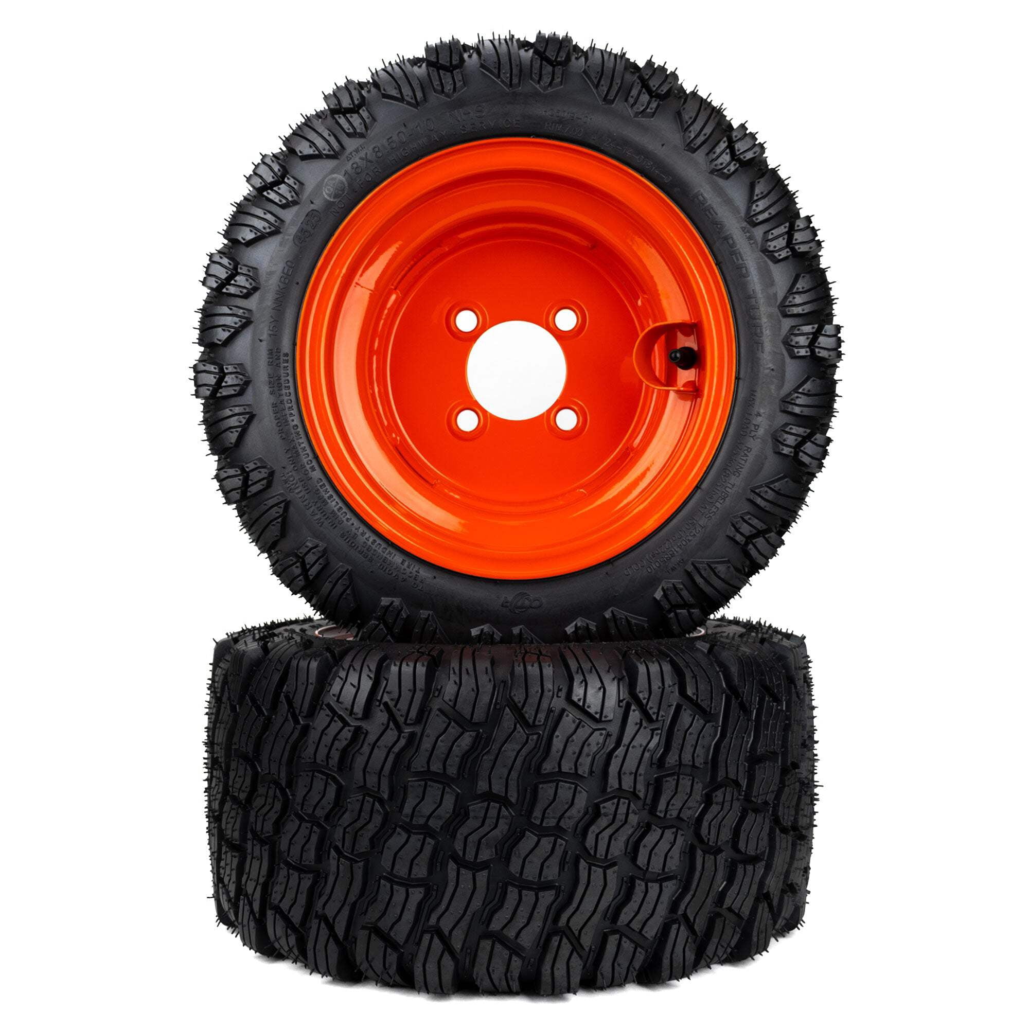 (2) Reaper Turf Tire Assemblies 18x8.50-10 Fits Kubota BX Series K2581 ...