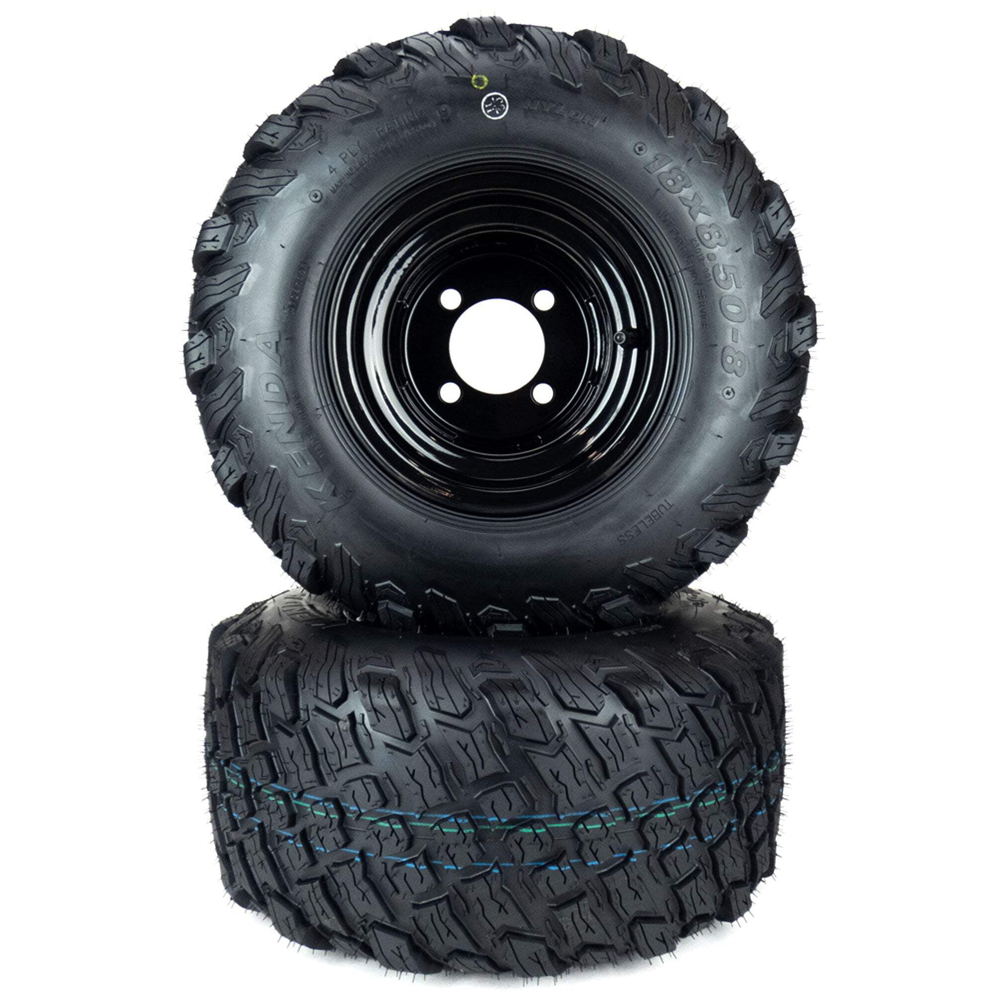 (2) Reaper Turf Tire Assemblies 18x8.50-8 Golf Cart ClubCar EZGO No ...
