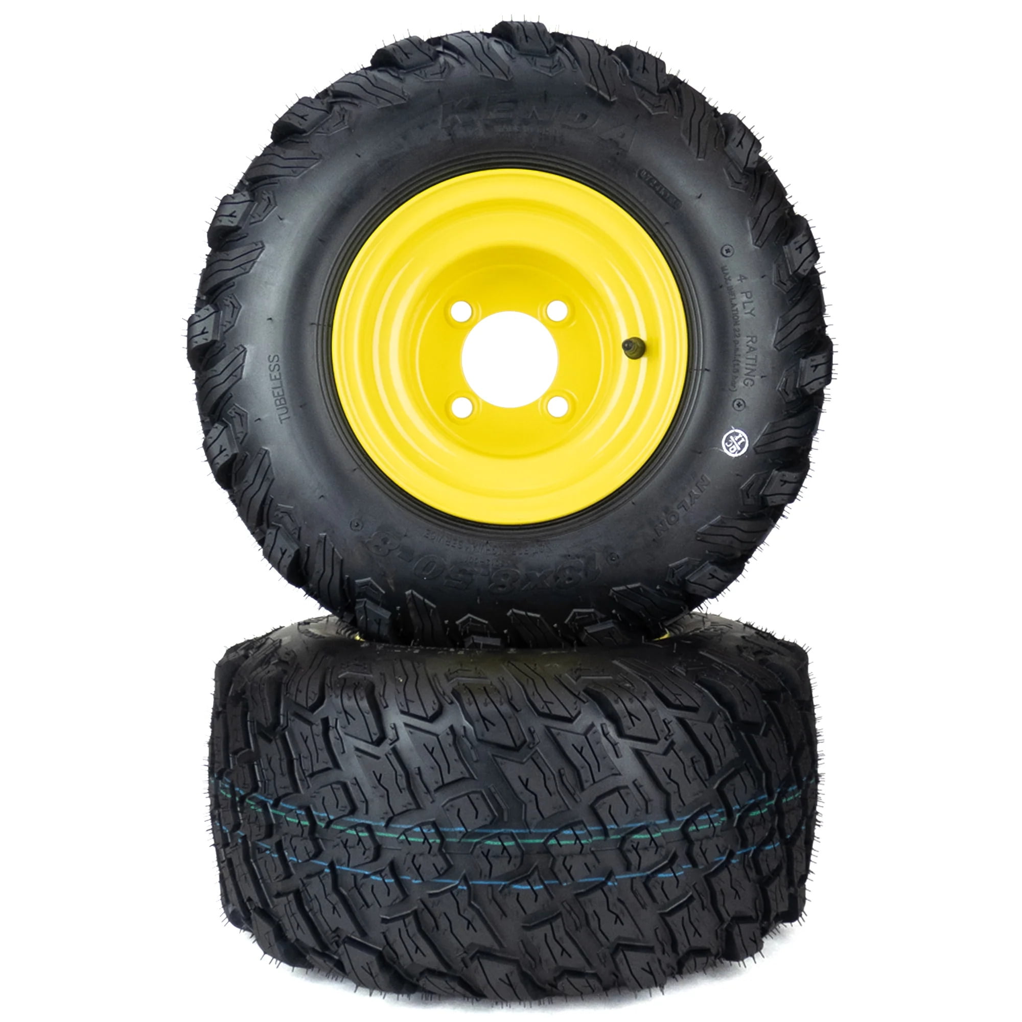 (2) Reaper Turf Tire Assemblies 18x8.50-8 John Deere ZTrak M160634 ...
