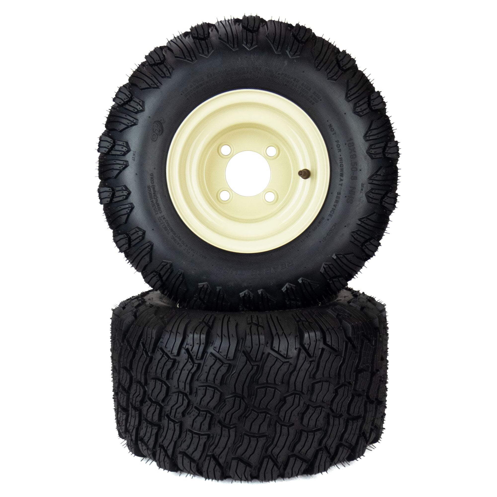 (2) Reaper Turf Tire Assemblies 18x9.50-8 Fits Cub Cadet RZT 50" 54 ...