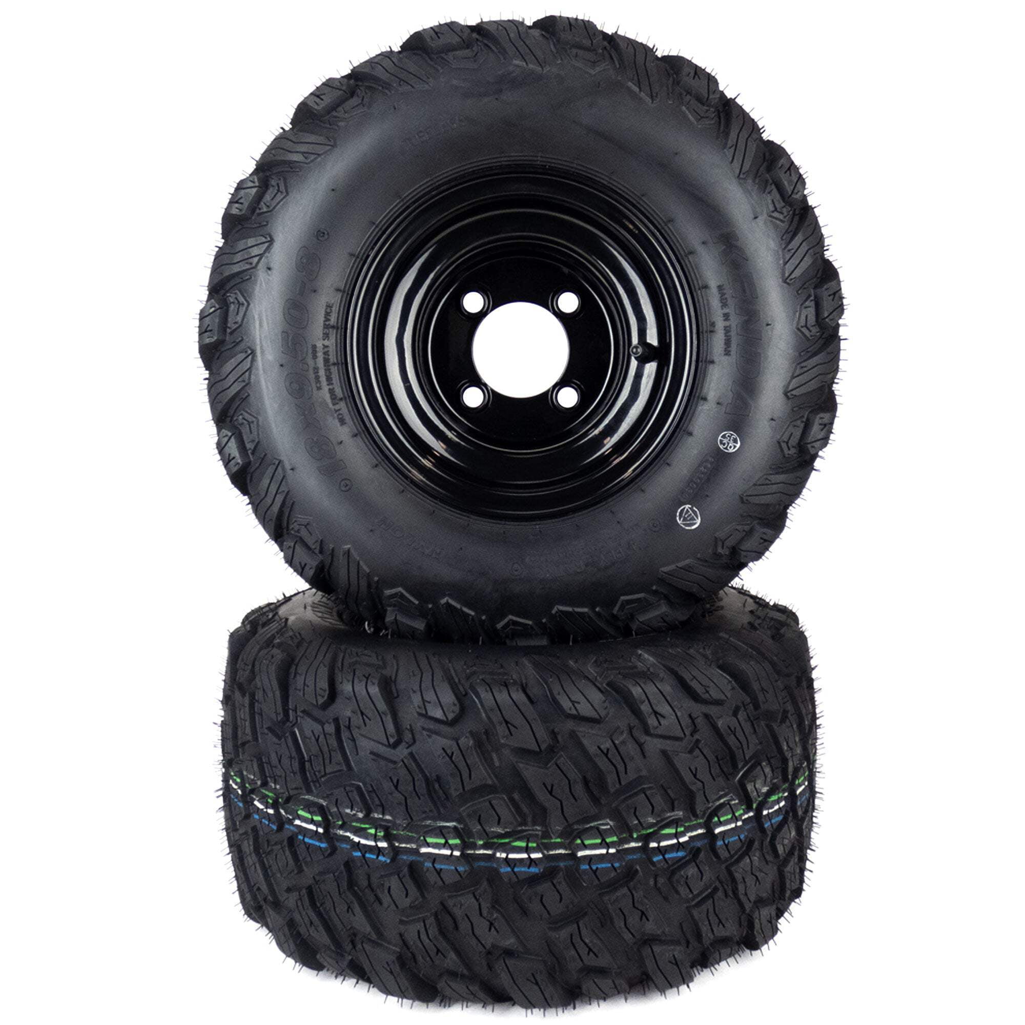 (2) Reaper Turf Tire Assemblies 18x9.50-8 Fits Toro Timecutter 50" 139 ...
