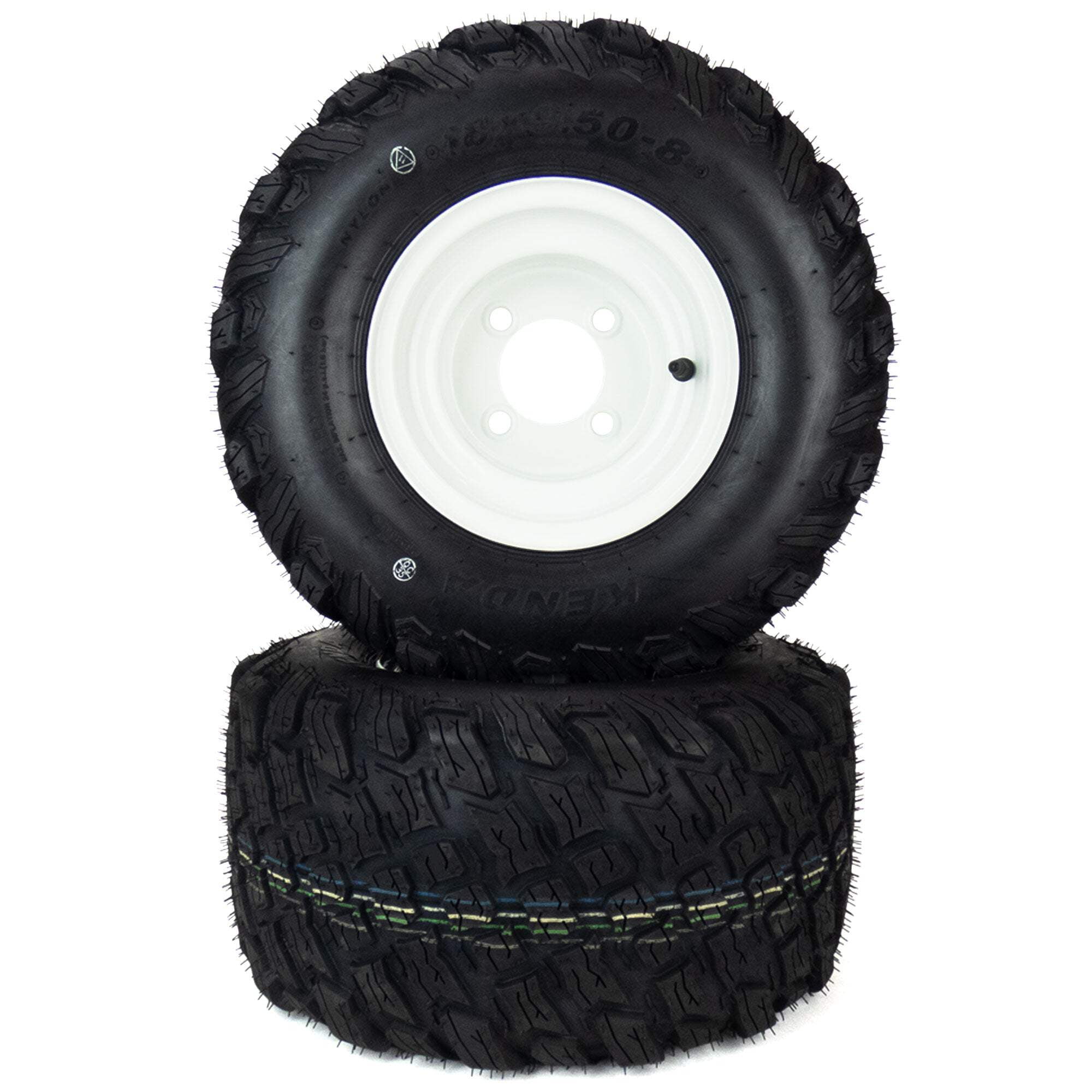 (2) Reaper Turf Tire Assemblies 18x9.50-8 Fits Walker Models D and T ...