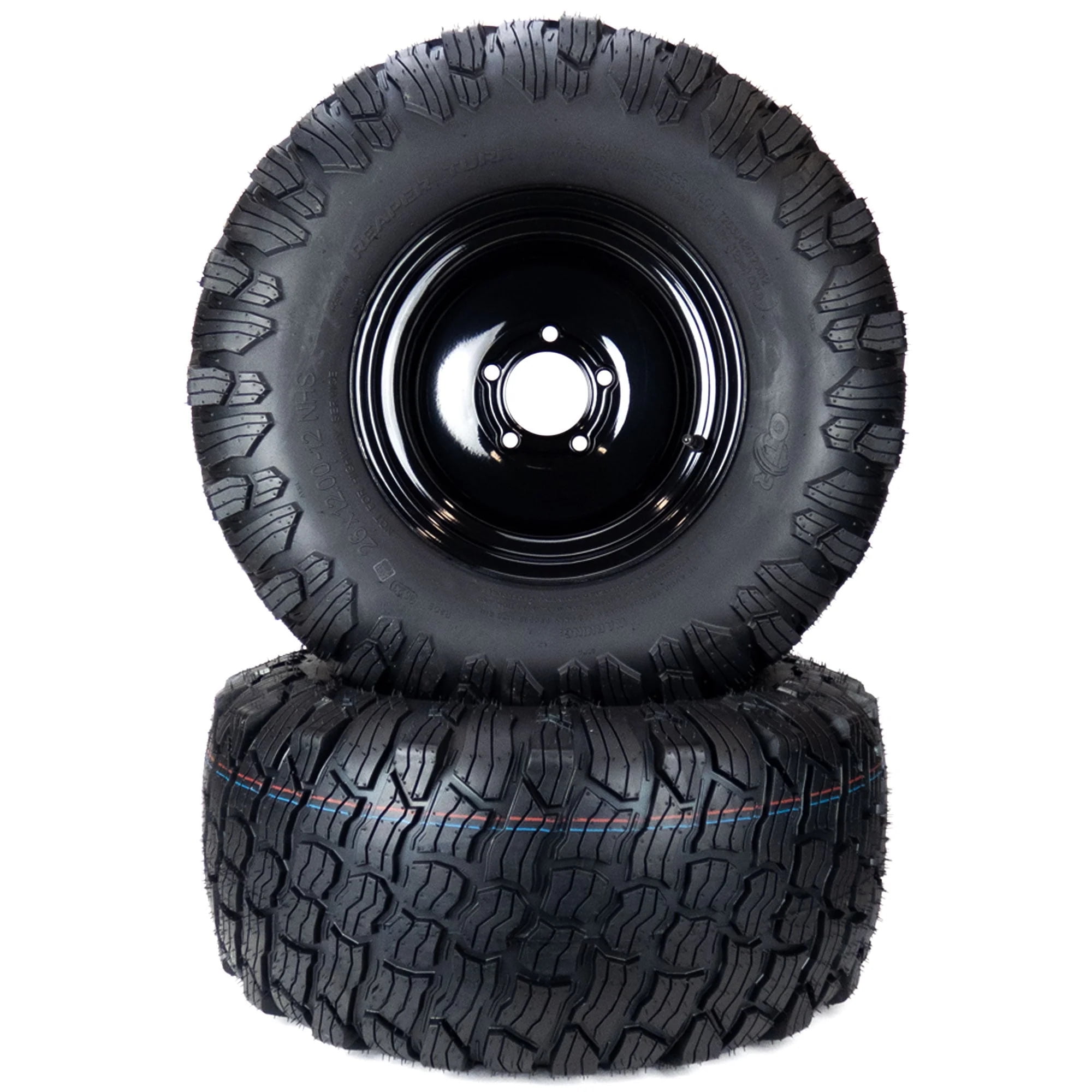 (2) Reaper Turf Tire Assemblies 26x12.00-12 Fits Bad Boy Rogue 54" 022 ...