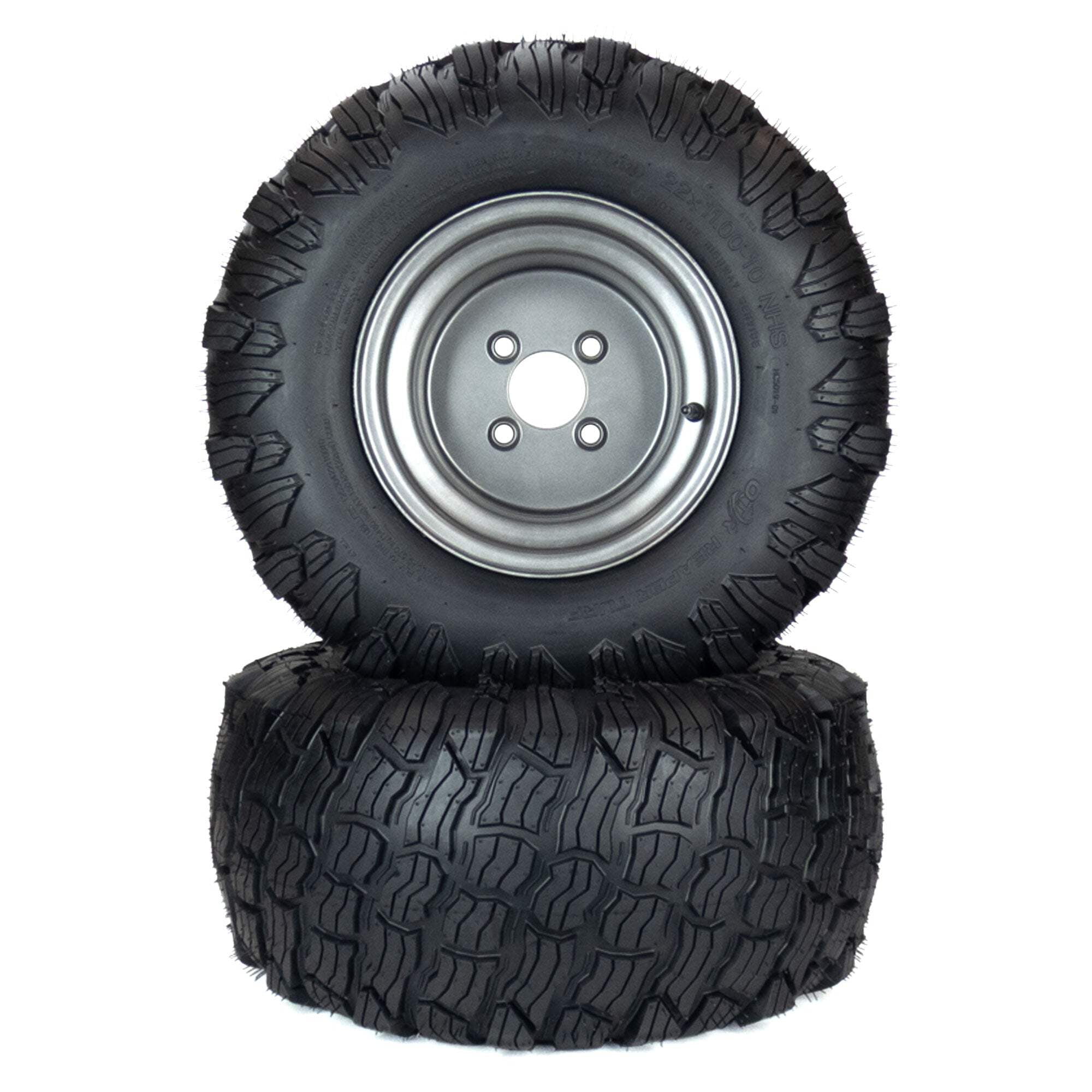 (2) Reaper Turf Tire Assm 22x11.00-10 Fits Gravely Ariens 52" 60 ...