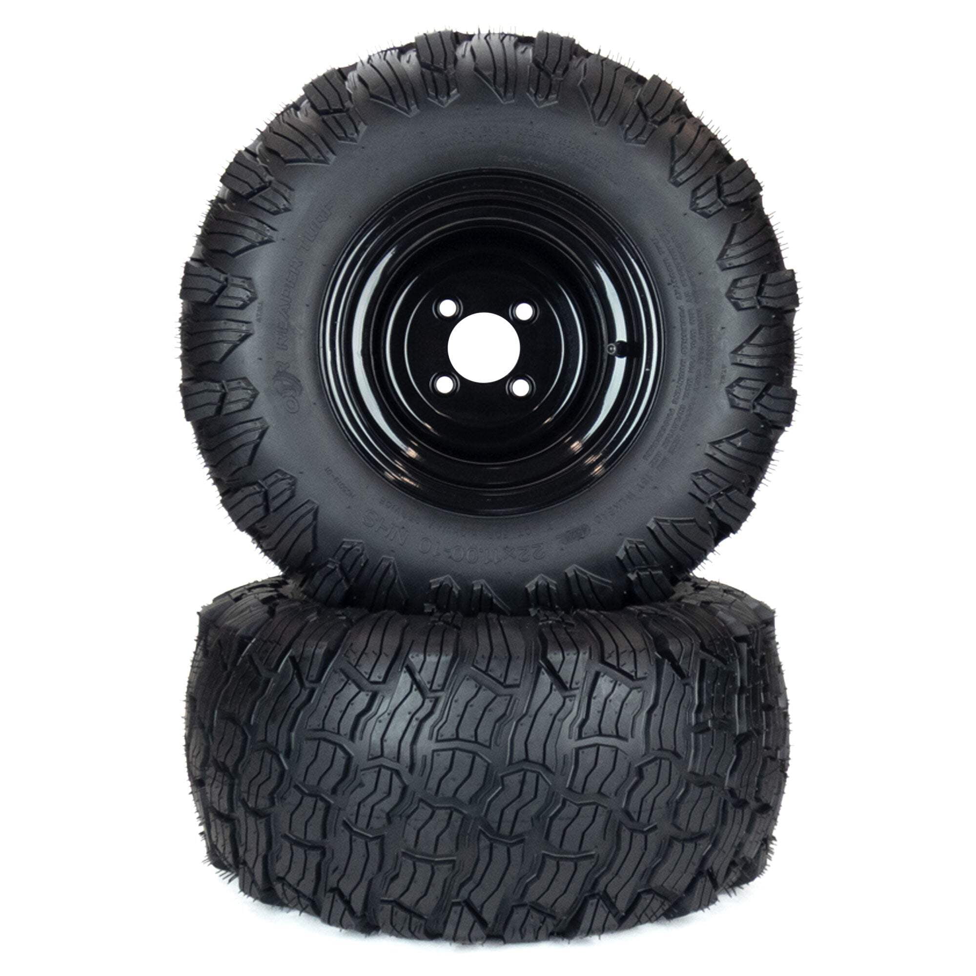 (2) Reaper Turf Tire Assm 22x11.00-10 Gravely Ariens HD ZX Apex 52" 60 ...