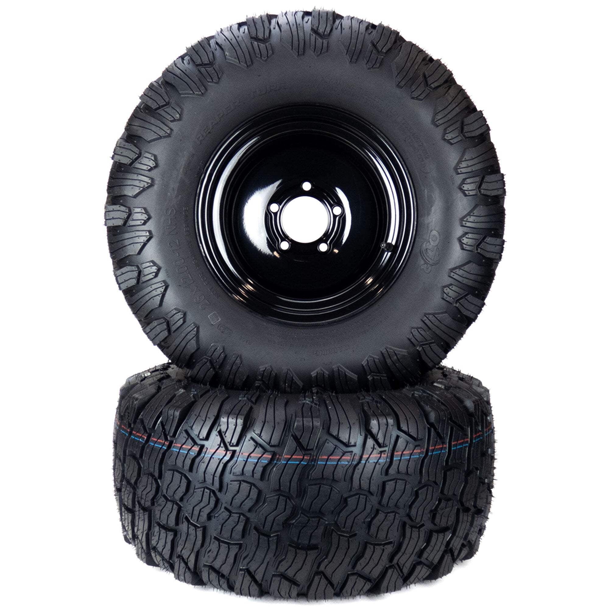 (2) Reaper Turf Tire Assm 26x12.00-12 Bad Boy Renegade Rogue 61" 72 ...