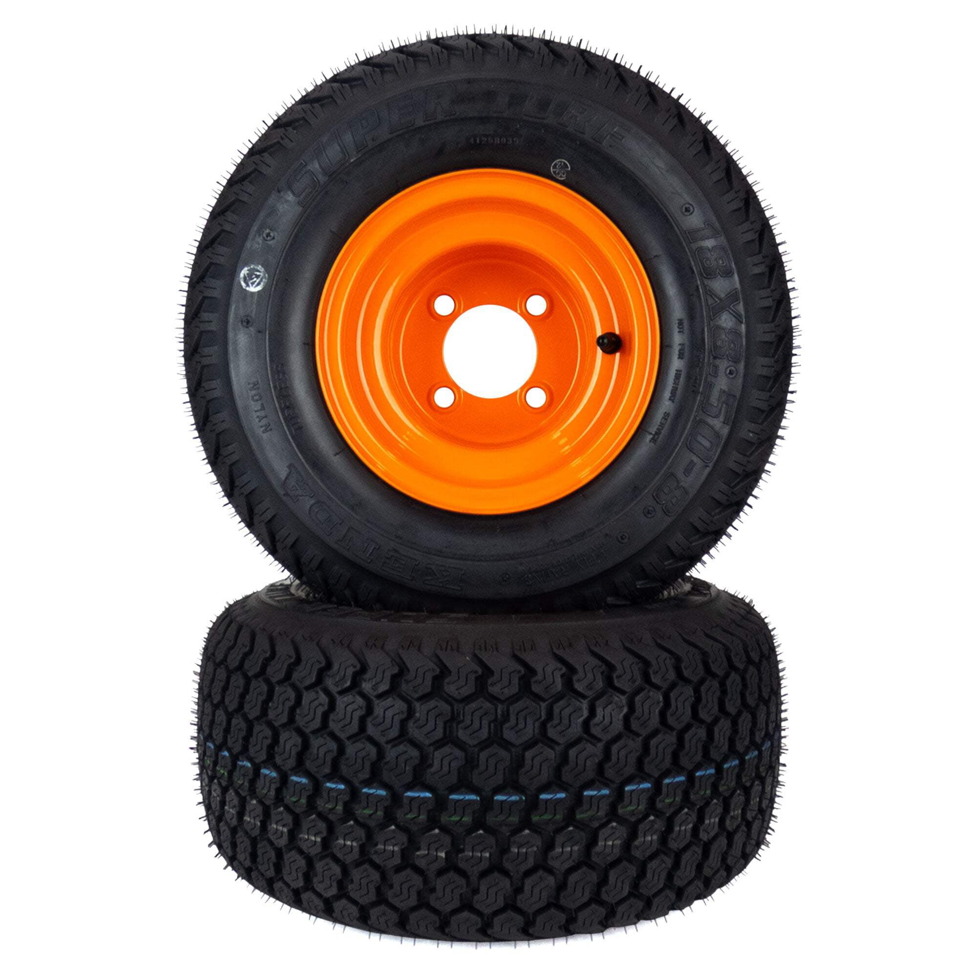 (2) Super Turf Tire Assemblies 18x8.50-8 Fits Scag SWZT 48" 52" 61 ...