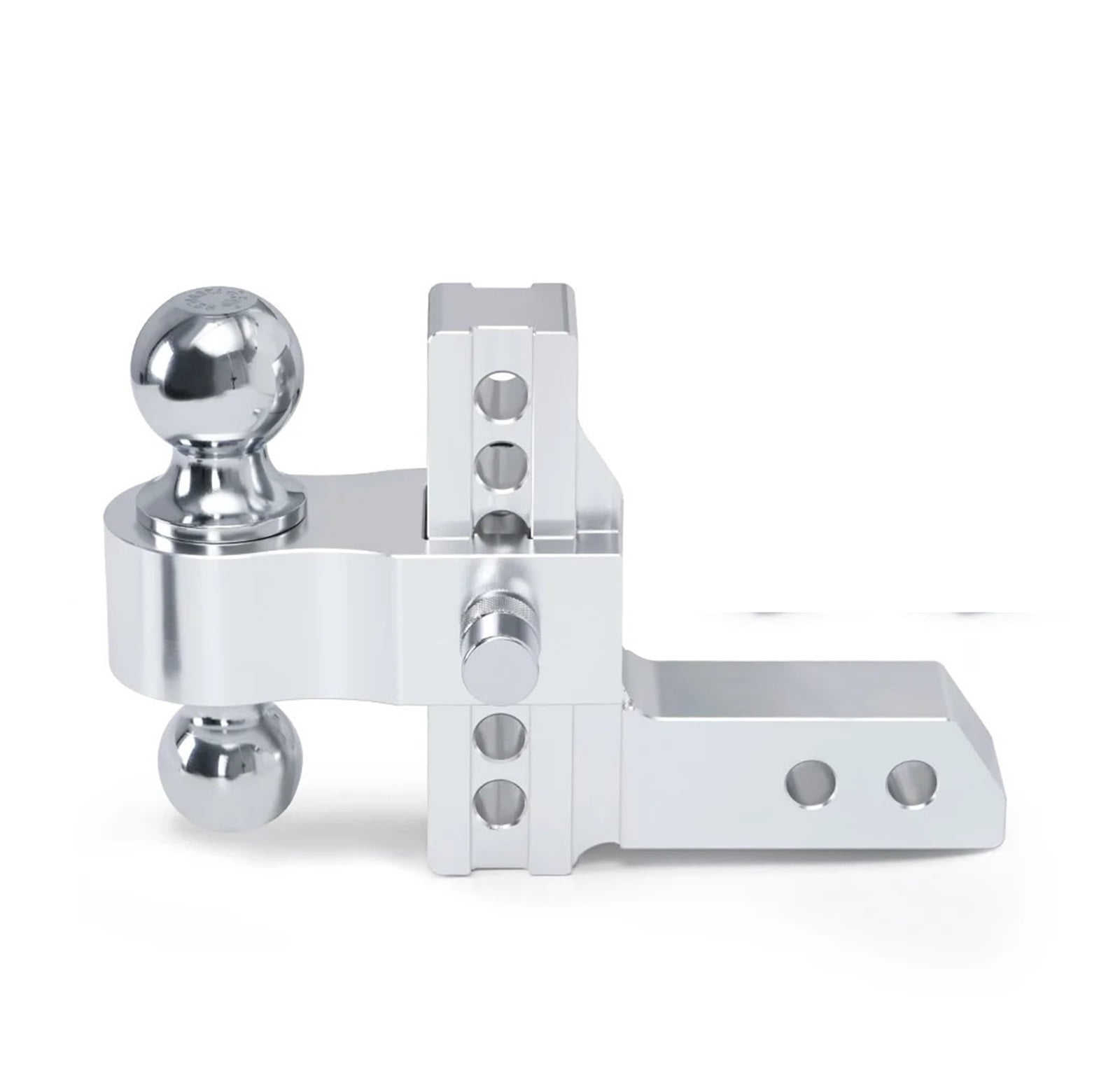 2'' Receiver 6'' Drop/Rise Adjustable Trailer Tow Hitch Dual Ball W ...