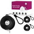 2" Rechargeable Mini Puck Lights w/Lanyard, Renter Friendly Stick ...