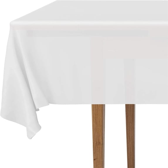2 Rectangular Tablecloths, BPA-Free Plastic, 54 x 108 Inch, Disposable ...