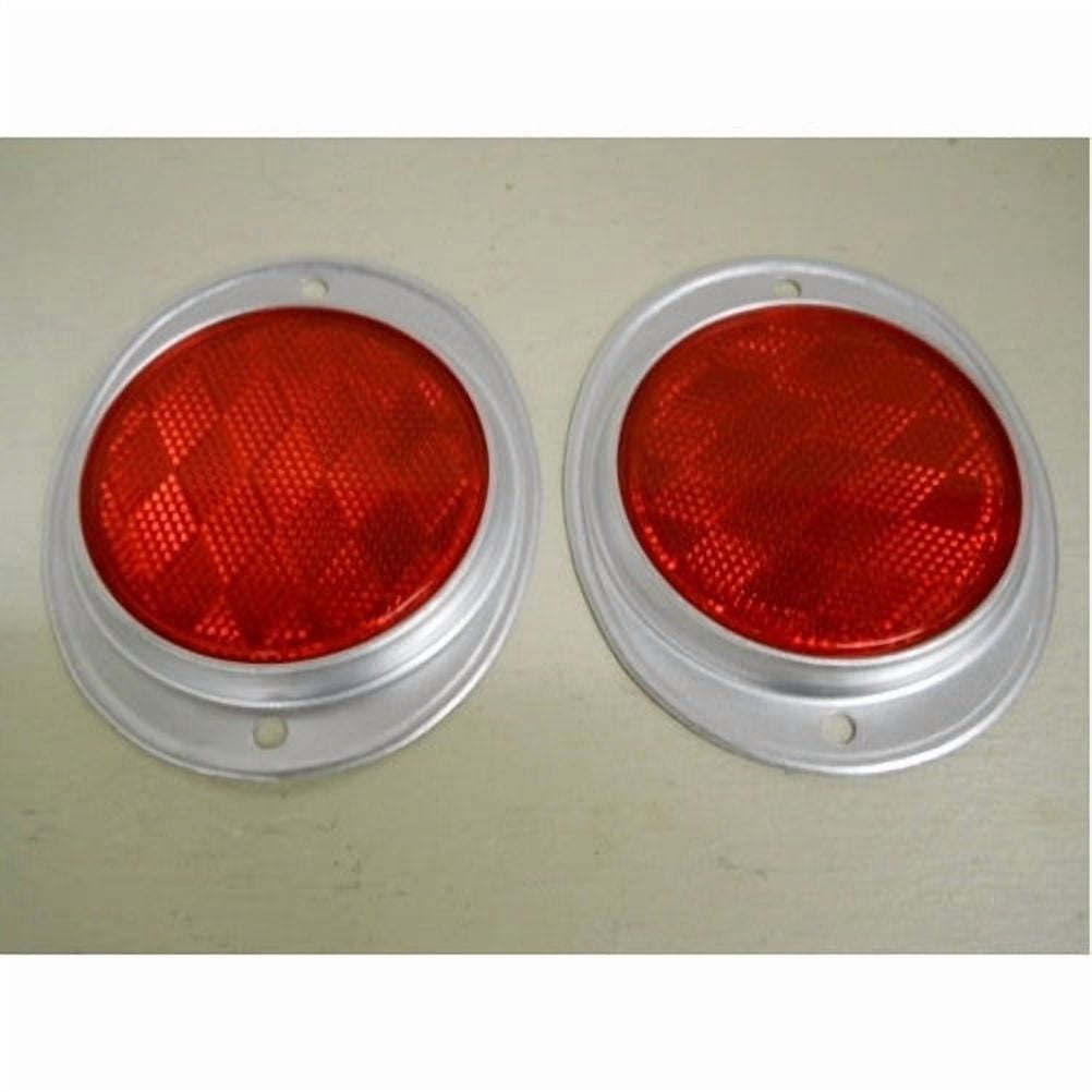 Walmart (2) Red 3" Round Truck Semi Trailer Mail Box Road Safety Reflex ...