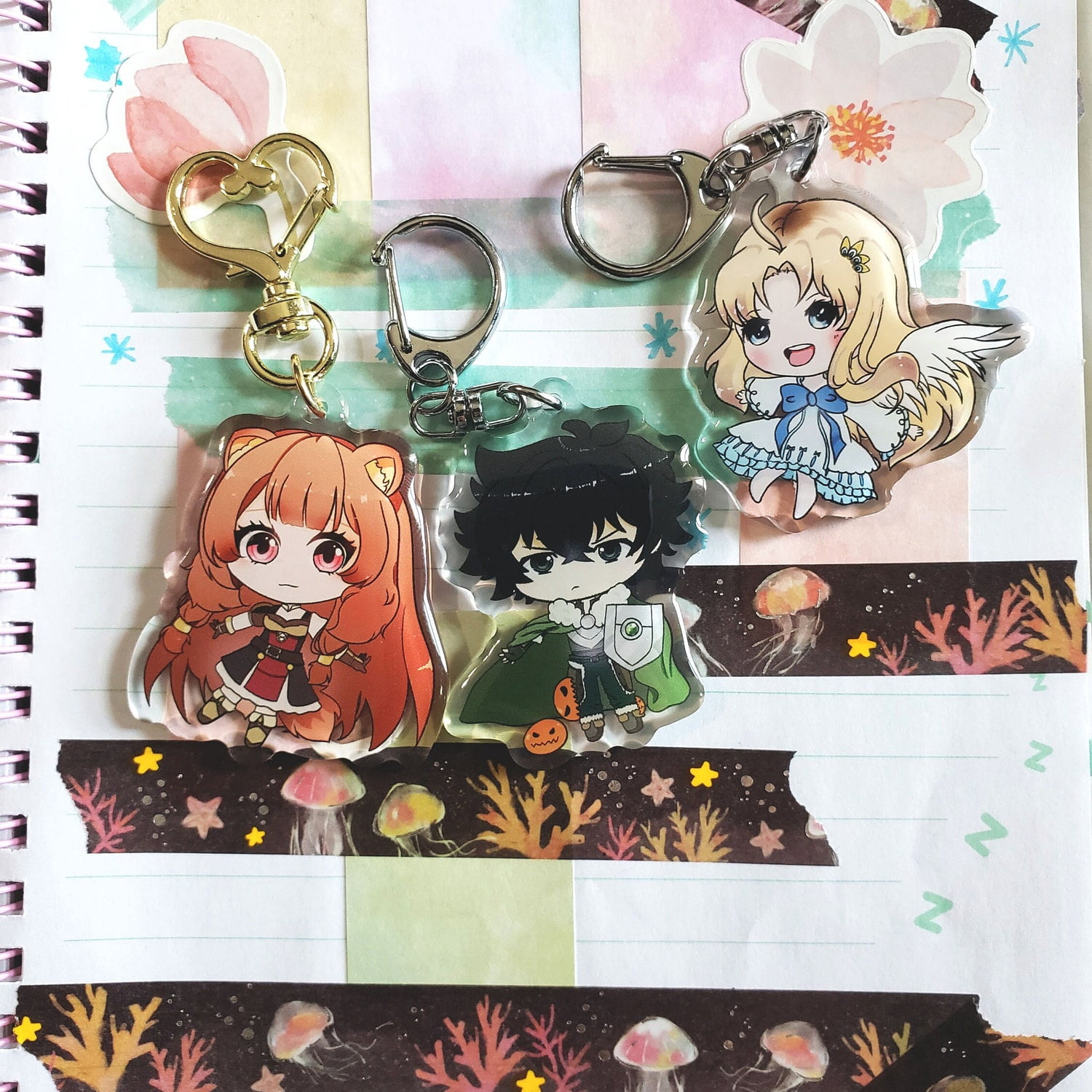 2" Red Panda, Shield Hero, Filolial Bird Anime keychain (1 keychain ...