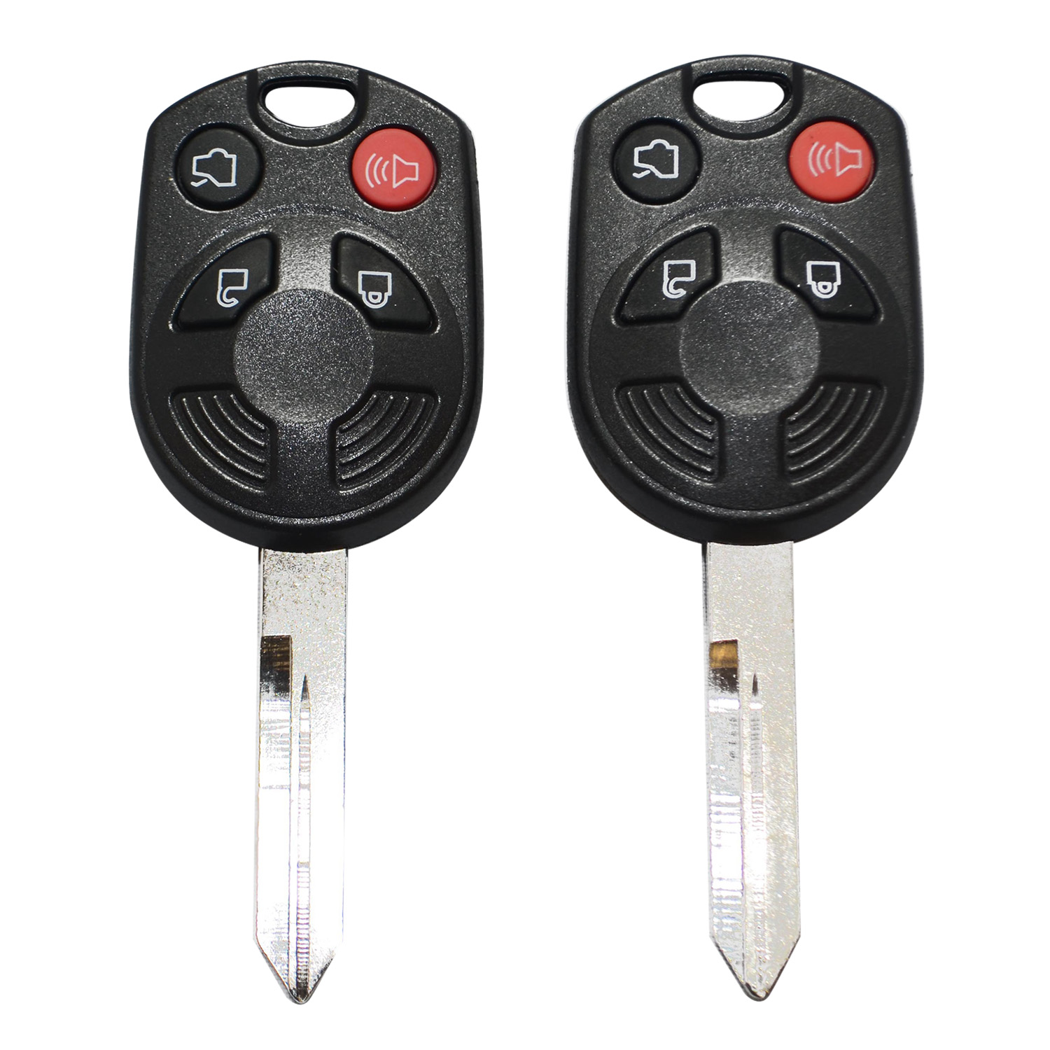 2 Remote Key For Ford 40 Bit Head Keyless Entry Transmitter Uncut Blade ...