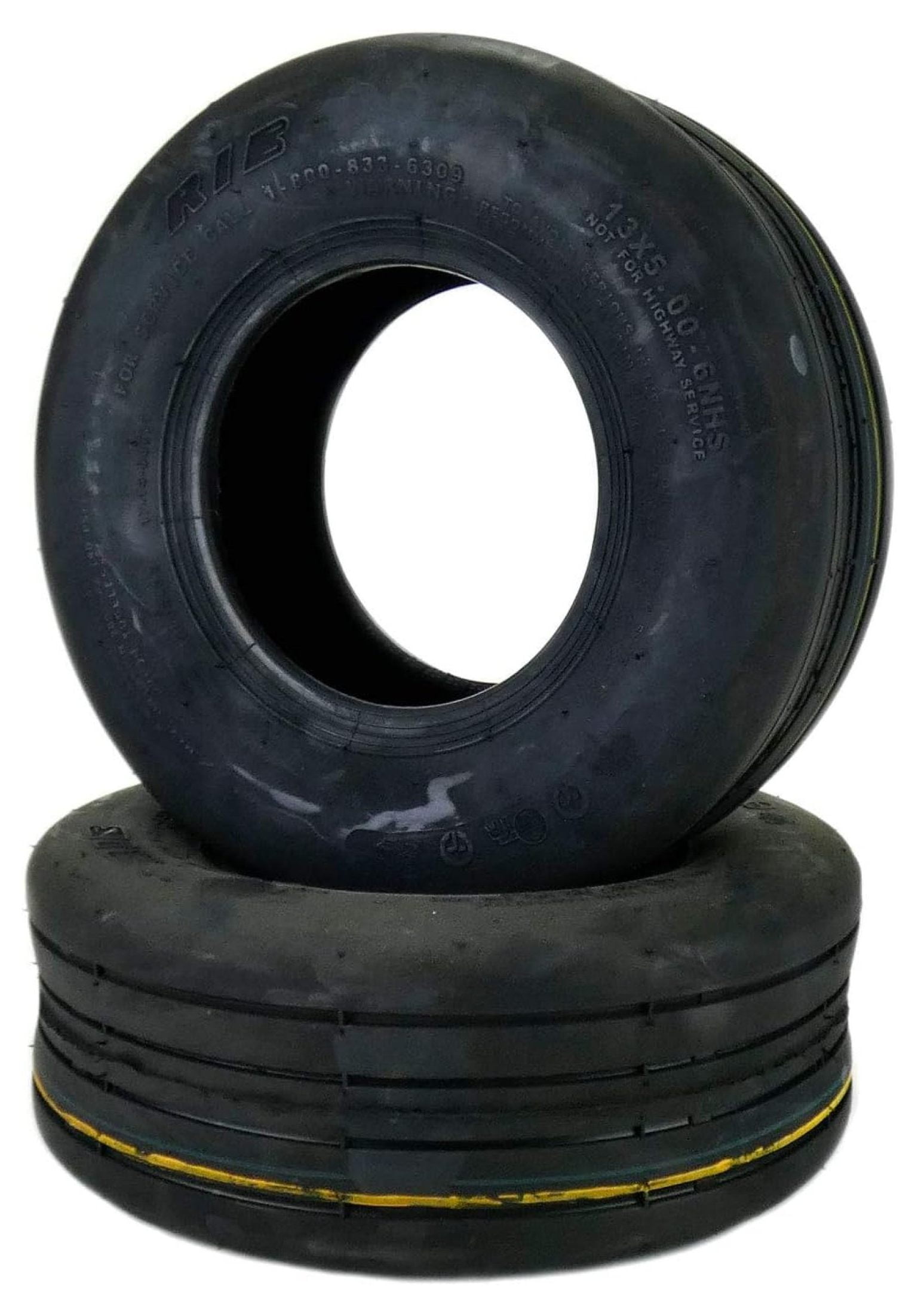 (2) Replacement 13x5.00-6 Ribbed Lawn Mower Tires - Walmart.com