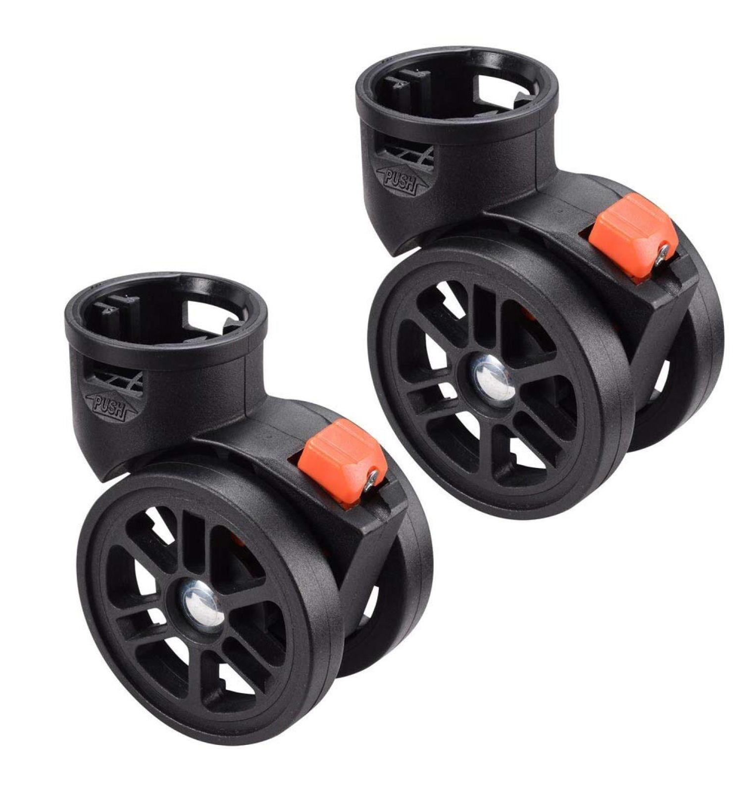 2" Replacement Wheels for Makeup Case - 360° Swivel Lockable Casters ...