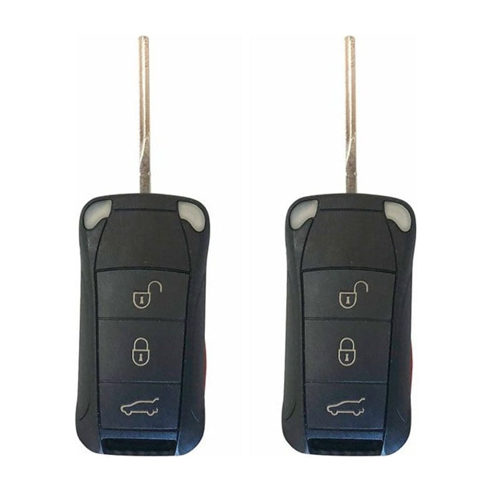 2 Replacement for 2006-2011 Porsche Cayenne Car Flip Key Fob Remote ...