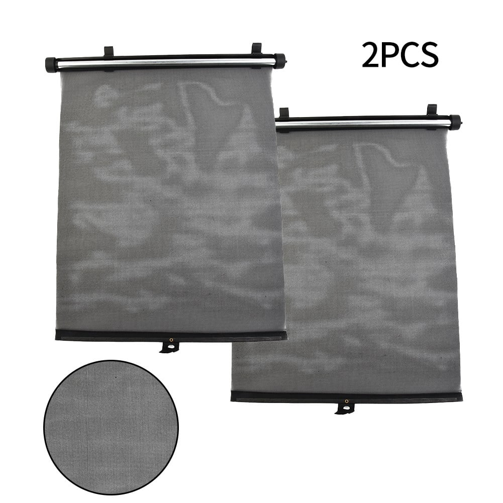 2*Retractable Car Side Casement Baby Sun Shade Shield Cover Roll ...
