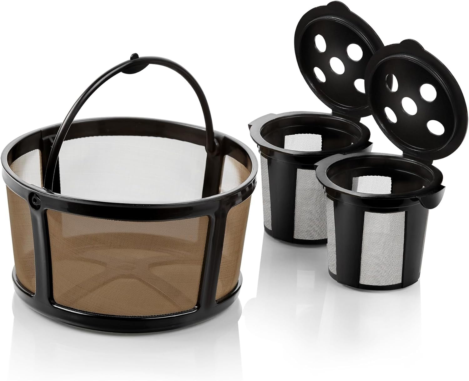 2 Reusable K Cups and Basket Coffee Filter for Keurig K-Duo Hot & Iced ...