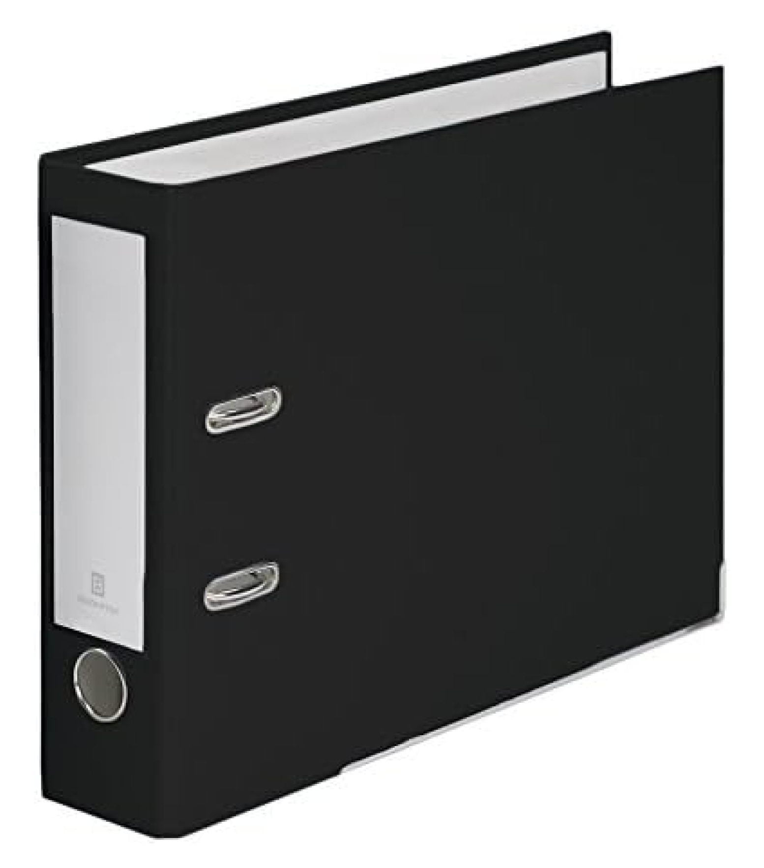 2-Ring Premium Top-Opening Binder for Top-Punched Paper - Black, 3 ...