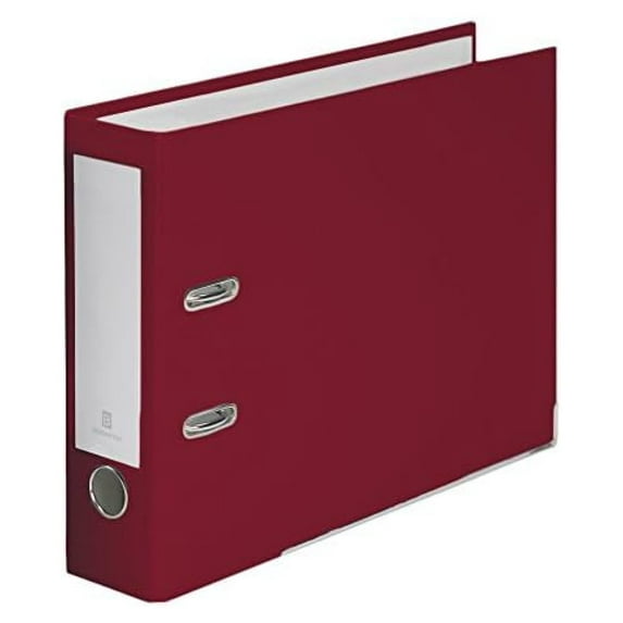 2-Ring Premium Top-Opening Binder for Top-Punched Paper - Brick Red, 3 ...