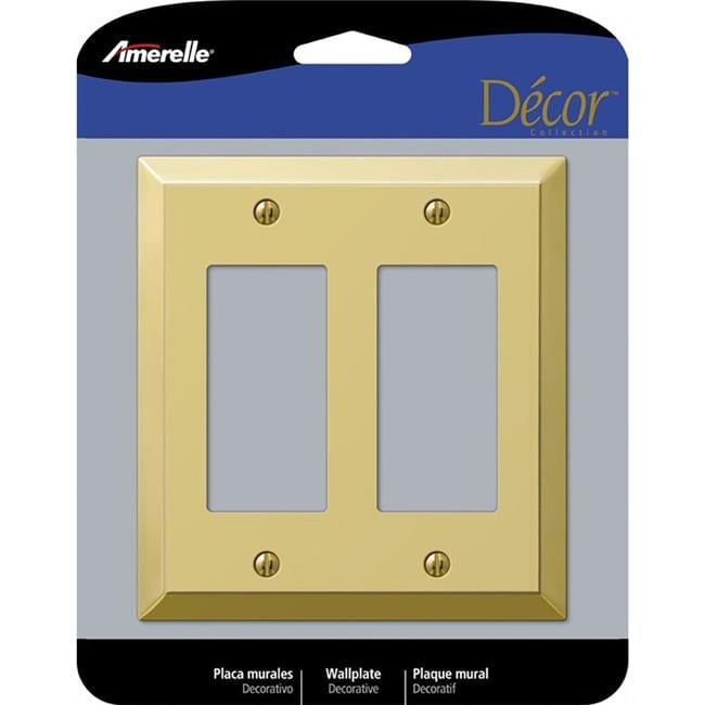 2 Rocker Polished Brass Wallplate - Walmart.com
