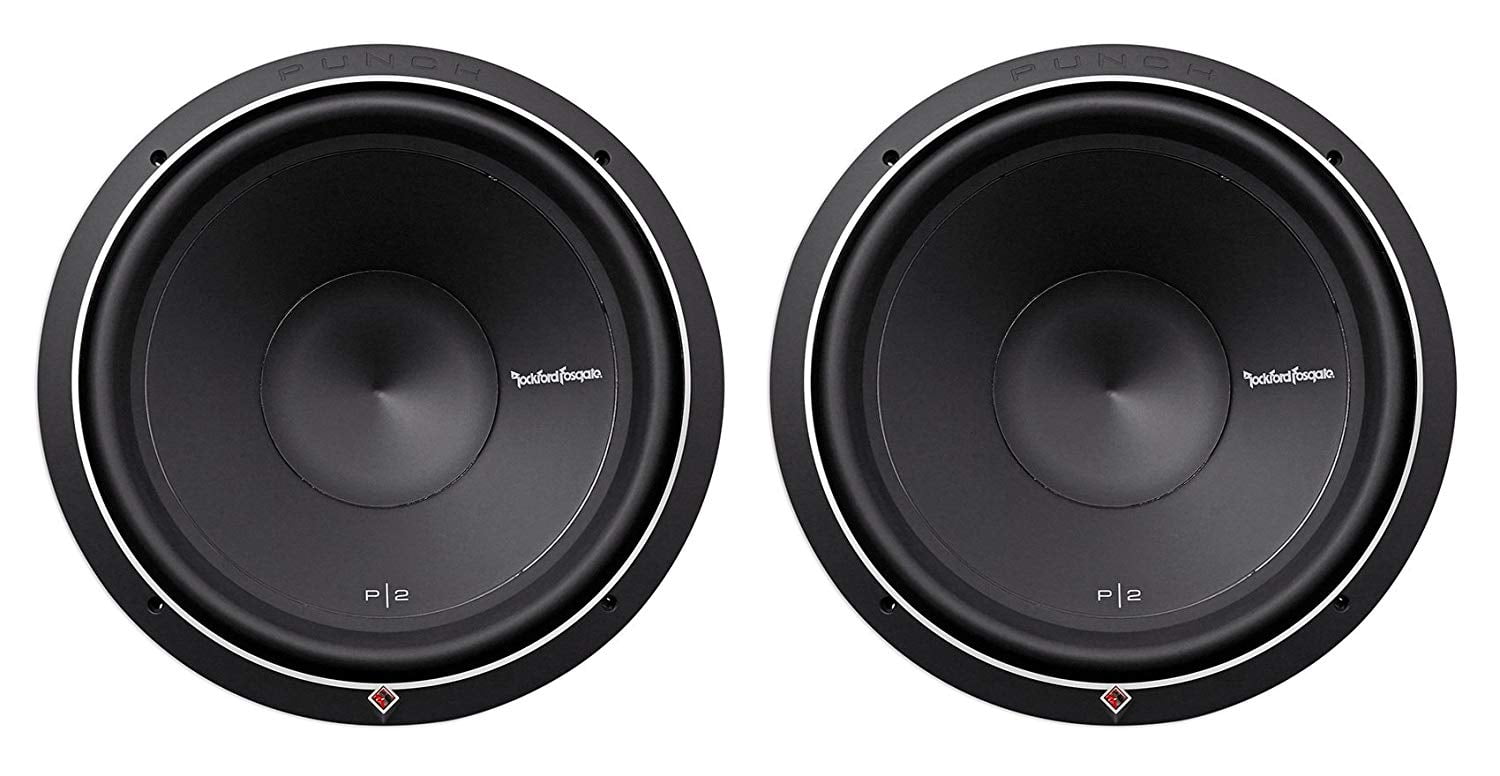 2 Rockford Fosgate Punch P2D2-10 10" Inch 1200 Watt Dual 2 Ohm Car ...