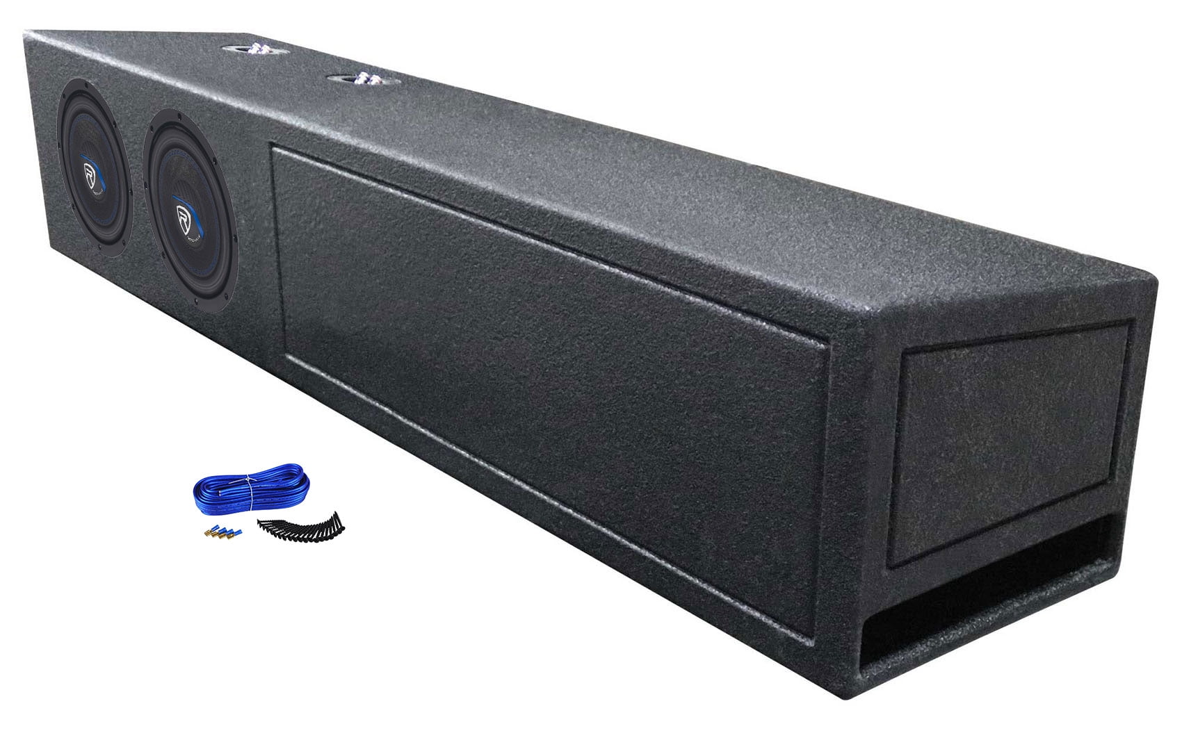 (2) Rockville 8 inch Subwoofers+Sub Box Enclosure For Dodge 2019+ Crew ...