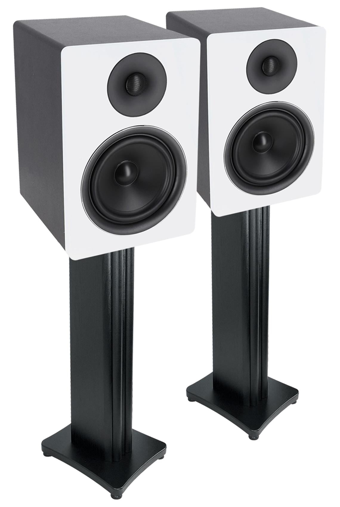 (2) Rockville APM6W 6.5" USB Studio Monitor Speakers+36" Black Premium ...