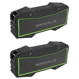 (2) Rockville ROCK EVERYWHERE Portable Bluetooth Speakers Wireless ...