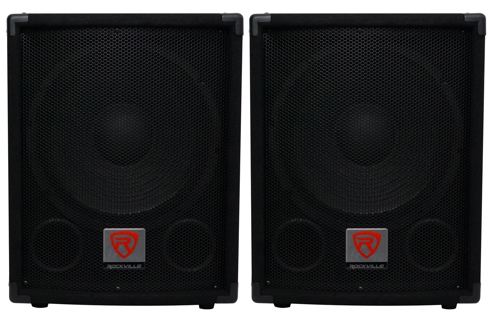 2) Rockville SBG1124 12" 600 Watt Passive 4-Ohm Pro DJ Subwoofers,MDF ...