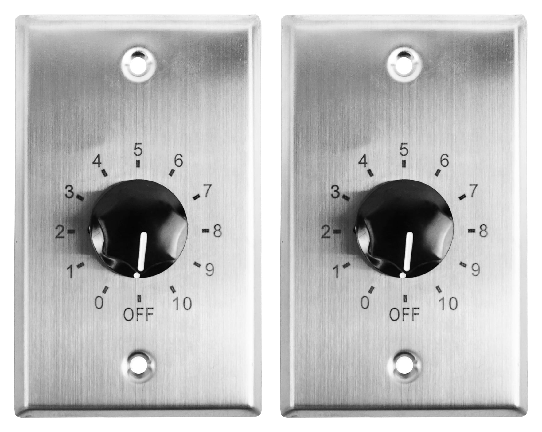 (2) Rockville VOL7035 35w 70v Stainless Wall Volume Control Zone ...