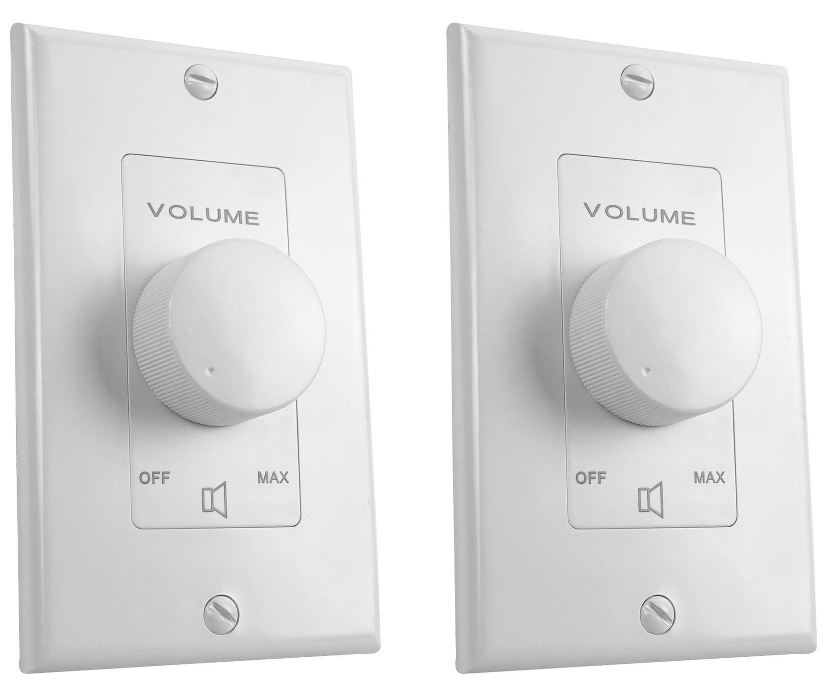 (2) Rockville VOL7035 White 35w 70v Wall Volume Control Zone ...