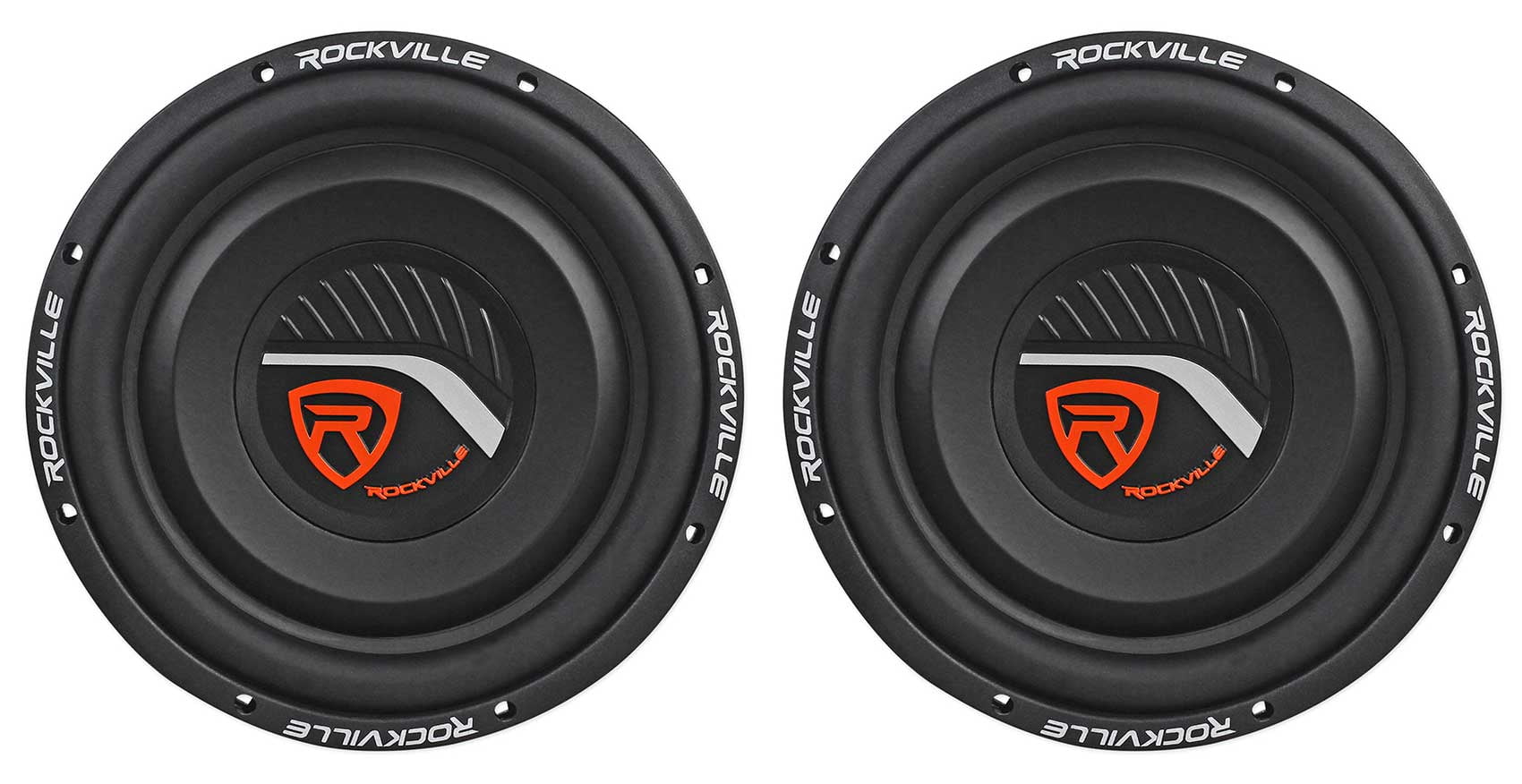 2 Rockville W12T4S4 12" Shallow Mount 1400w Car Subwoofers, CEA ...