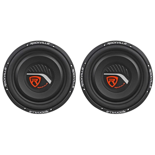 2 Rockville W12T4S4 12" Shallow Mount 1400w Car Subwoofers, CEA ...