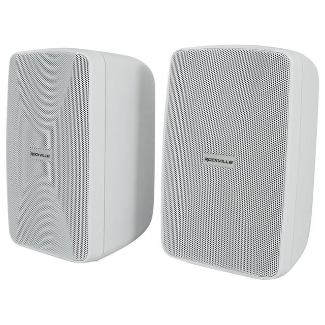 2 Rockville WET-40W 4" 70V Commercial Indoor/Outdoor Wall Speakers ...
