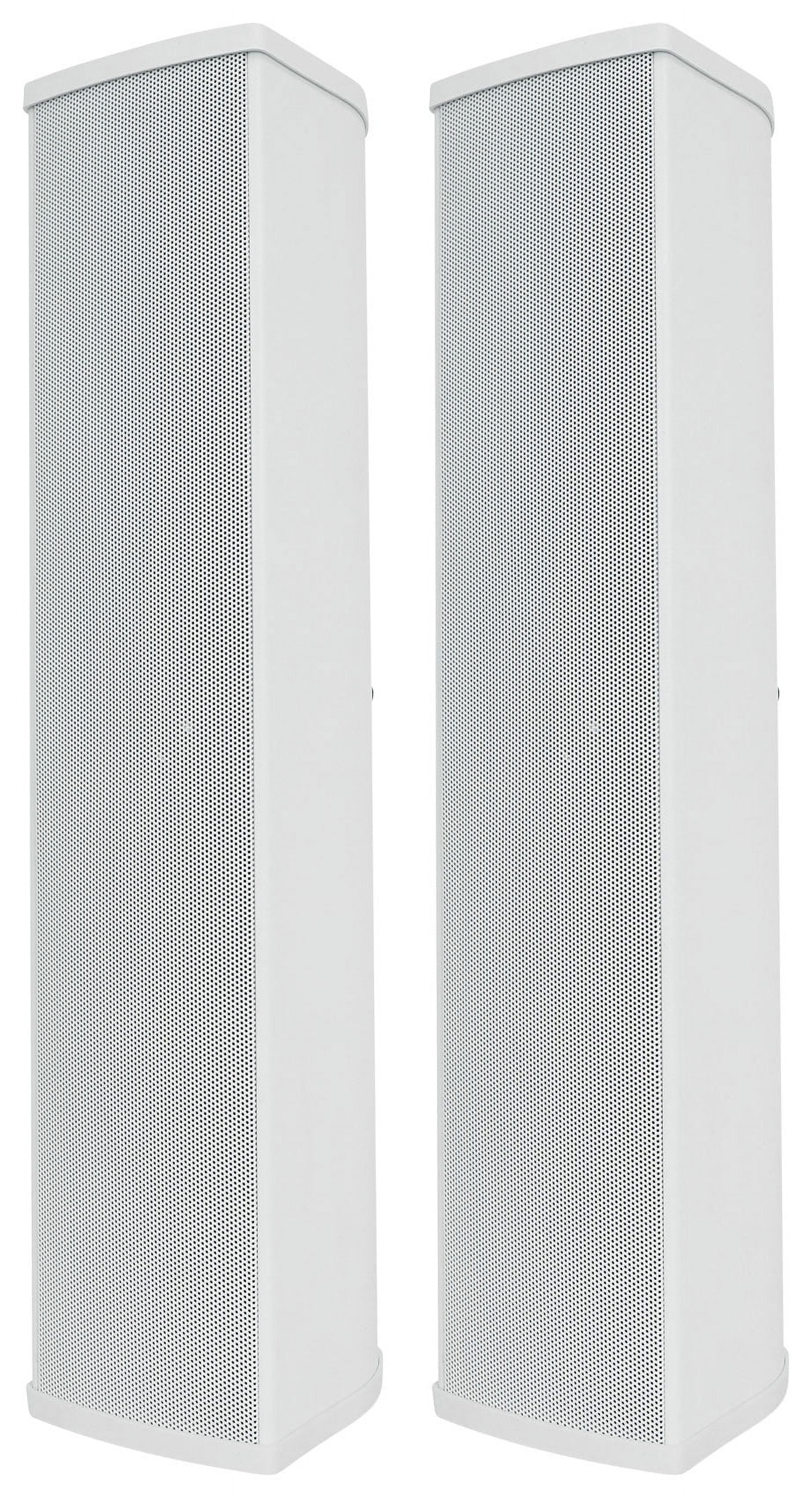 (2) Rockville WET ARRAY 5 WHITE Line Array Speakers For church/School ...