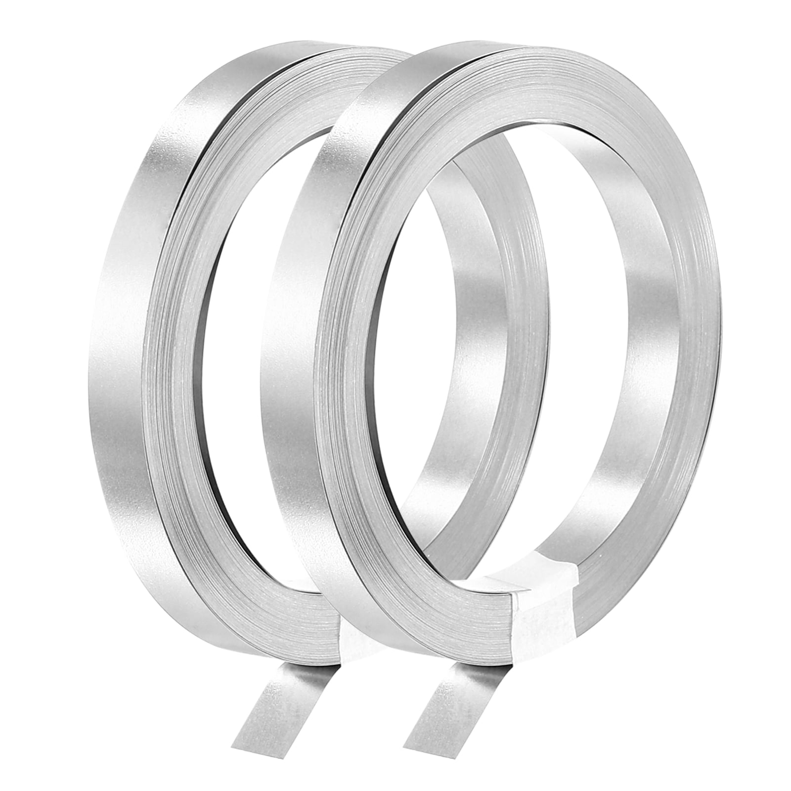 2 Roll 10 Meter Nickel-Plated Steel Strip, Connecting Plate Steel Tape ...