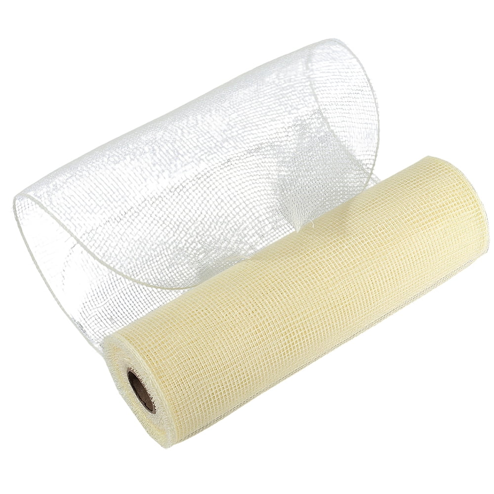 2 Roll 10 Yards Plastic Wrapping Mesh Paper Bouquet Packaging Net Yarn ...