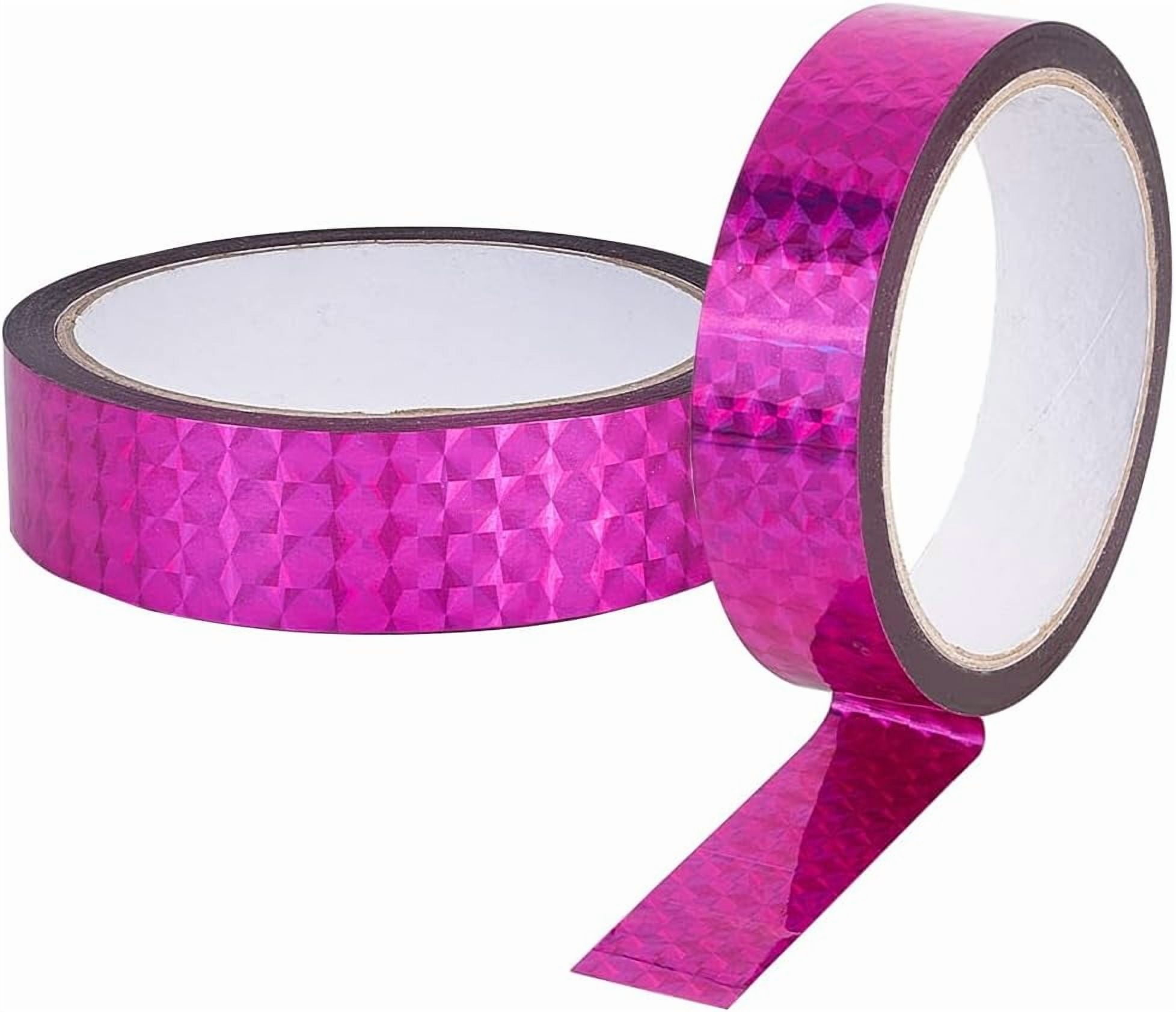 2 Roll 50M Laser Shining Bopp Plastic Scrapbook Decorative Adhesive ...