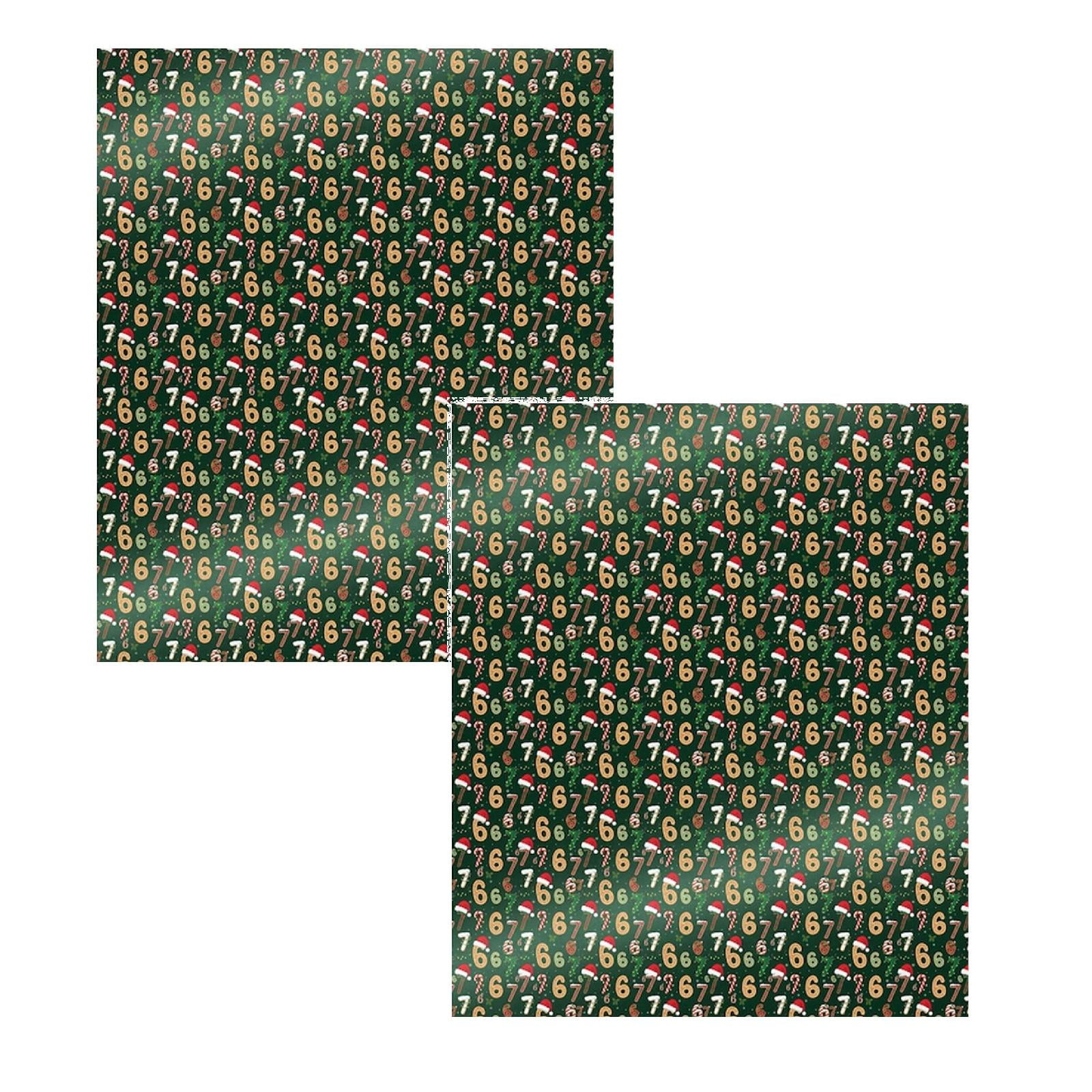 2 Roll 67 Meme Christmas Gift Wrap, 67 Christmas Wrapping Paper, Funny ...