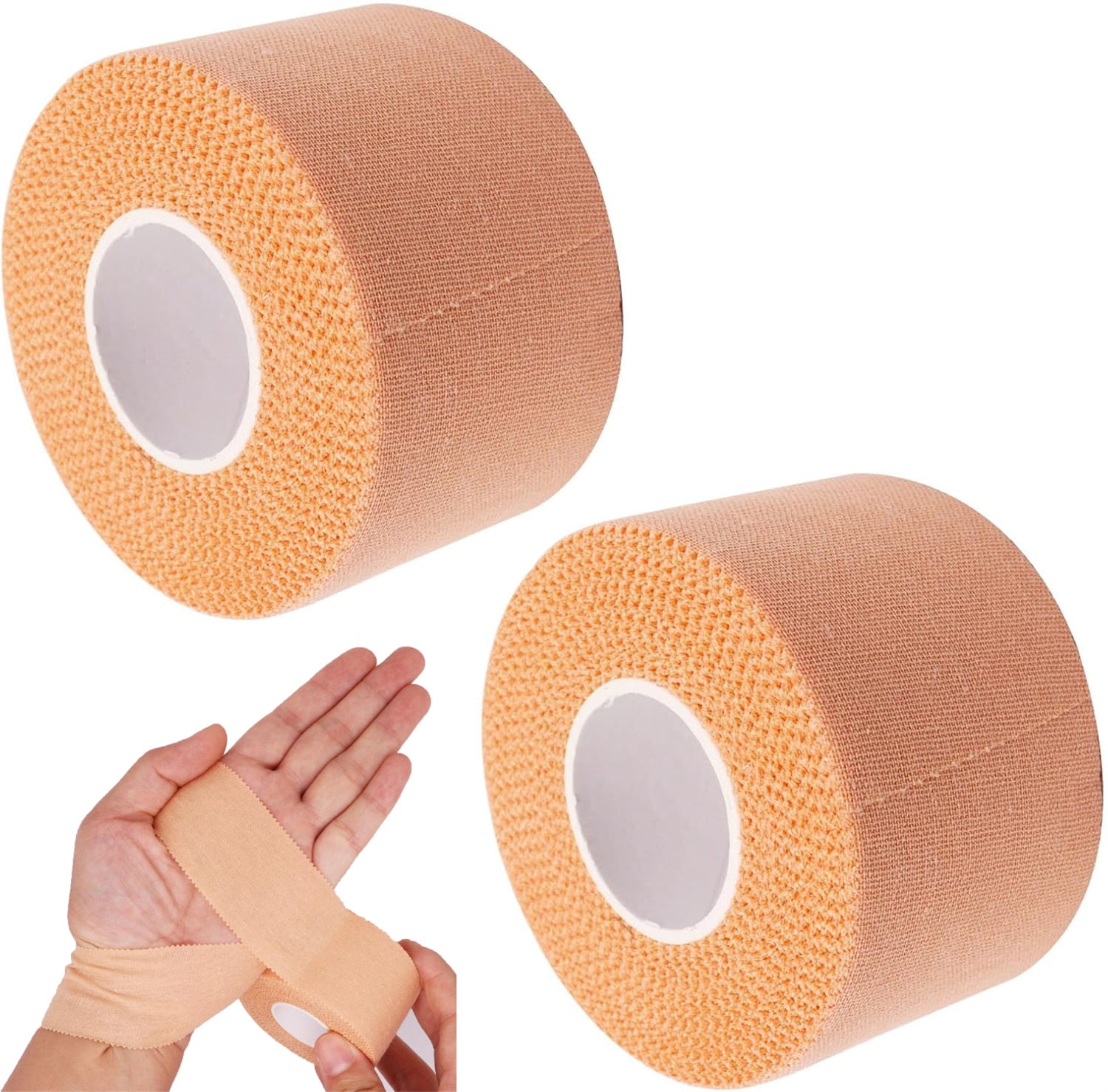 2 Roll Athletic Sports Tape,Bexikou 1.5 inch × 30ft Elastic Athletic ...