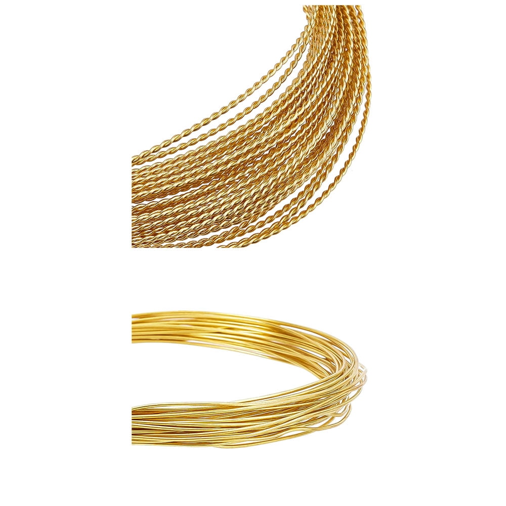 2 Roll Brass Craft Wire Round Raw(Unplated) 18 Gauge(1mm) 10m/roll ...