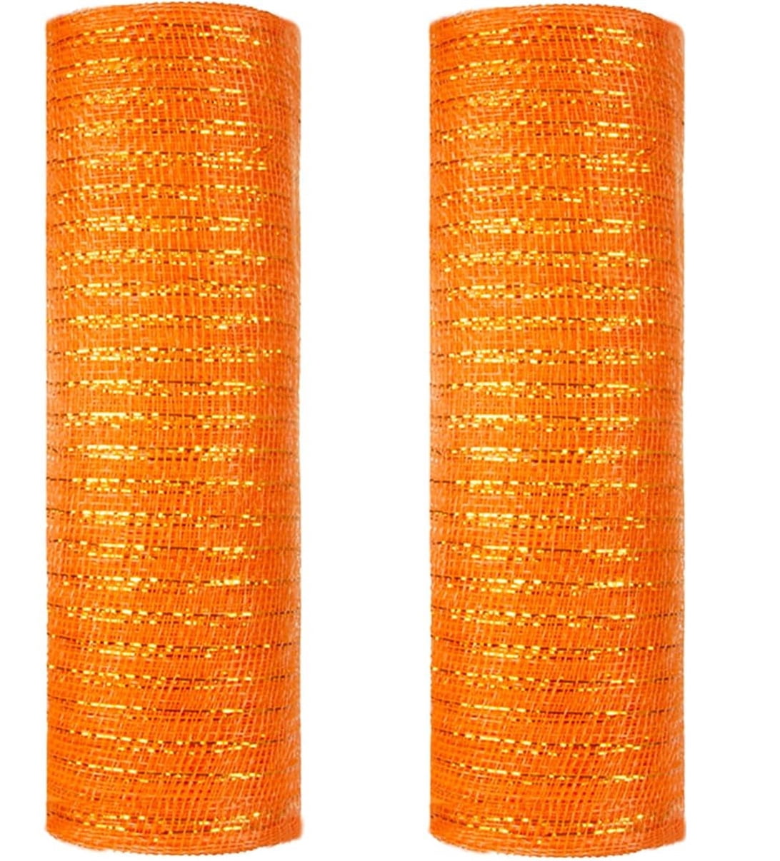 2 Roll Christmas Poly Mesh Ribbon,Bexikou Christmas Wired Edge Ribbon ...
