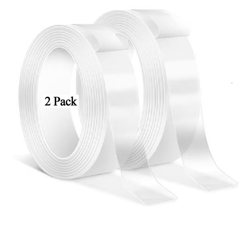 2 Roll Double Sided Tape Heavy Duty, Multipurpose Removable Mounting ...