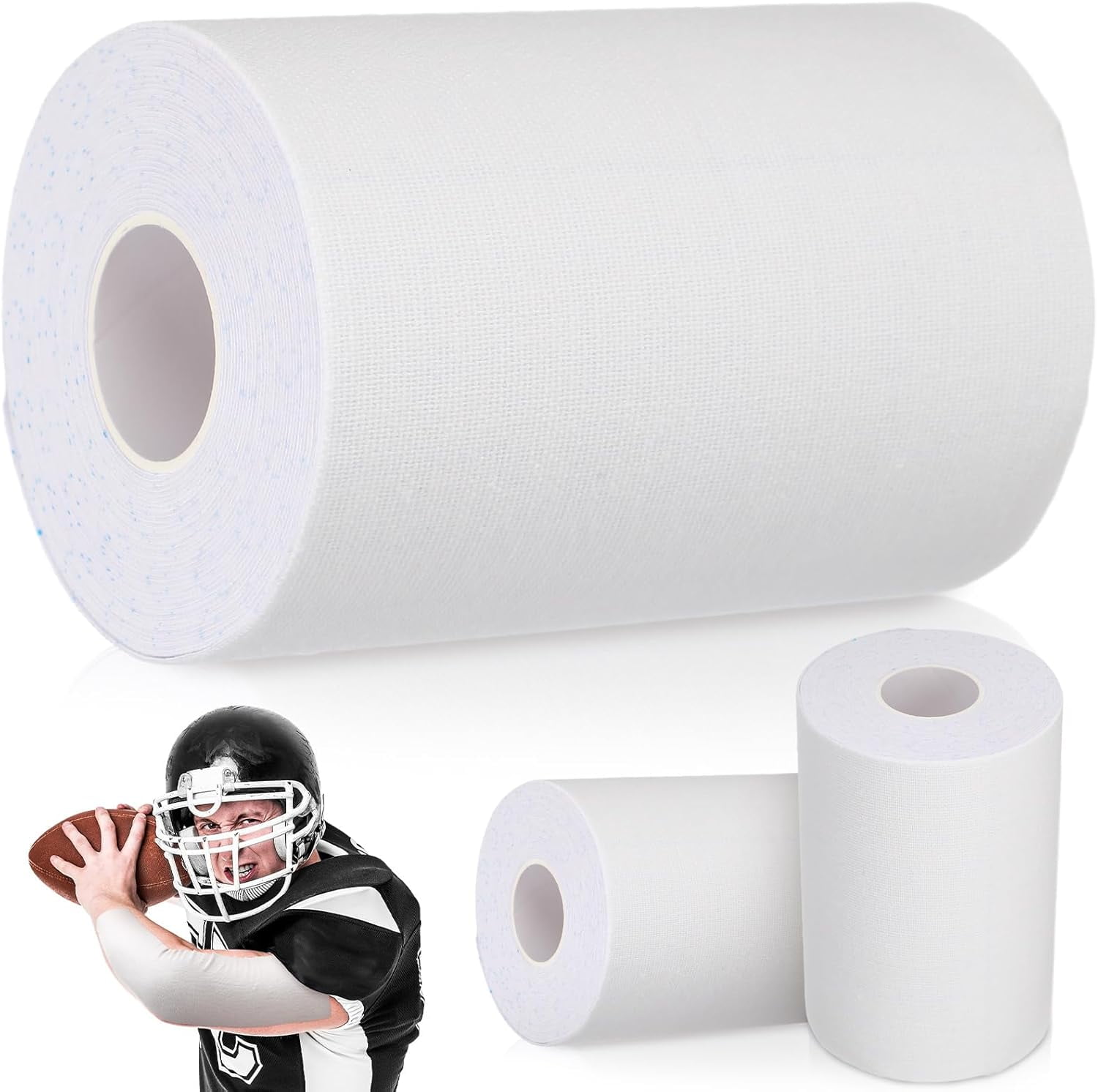 2 Roll Football Turf Tape,4inch Wide Athletic Tape,Waterproof Sport ...