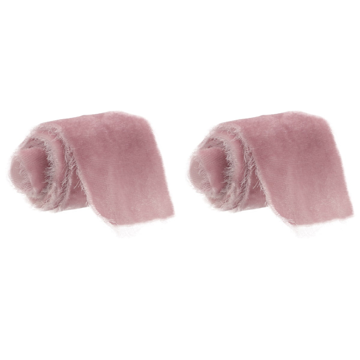 2 Roll Garland Decor Bouquet Ribbon Raw Edge Wedding Ribbons Decorate ...