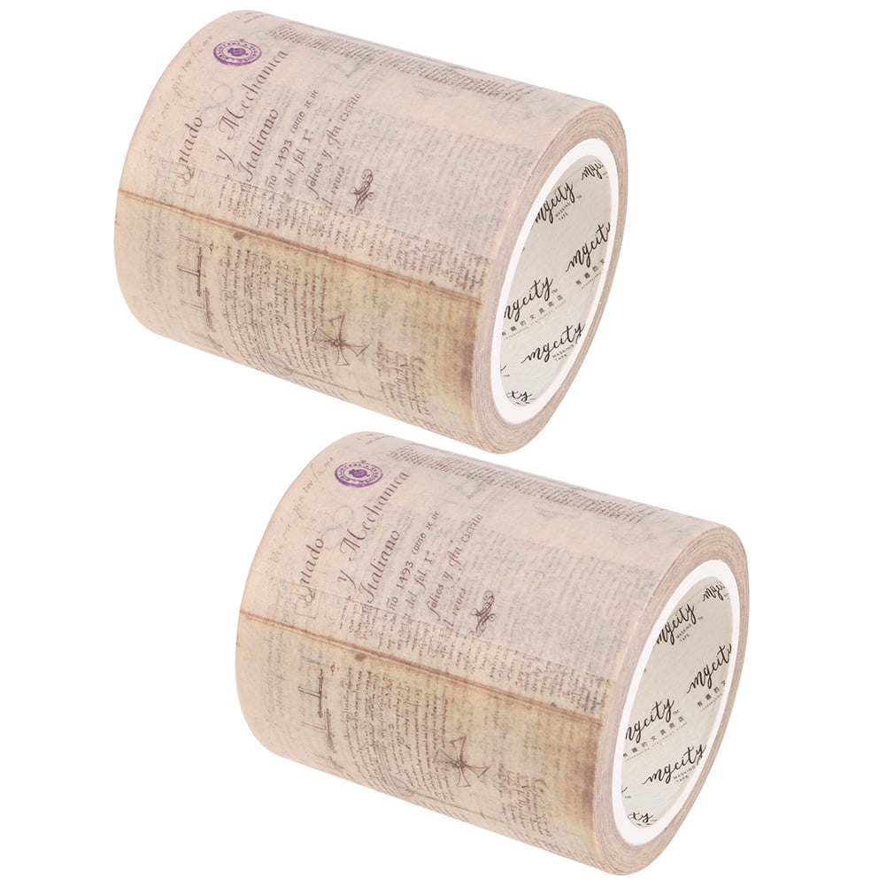 2 Roll Handbook DIY Paper Tape Gothic Retro Literary Series Manuscript ...