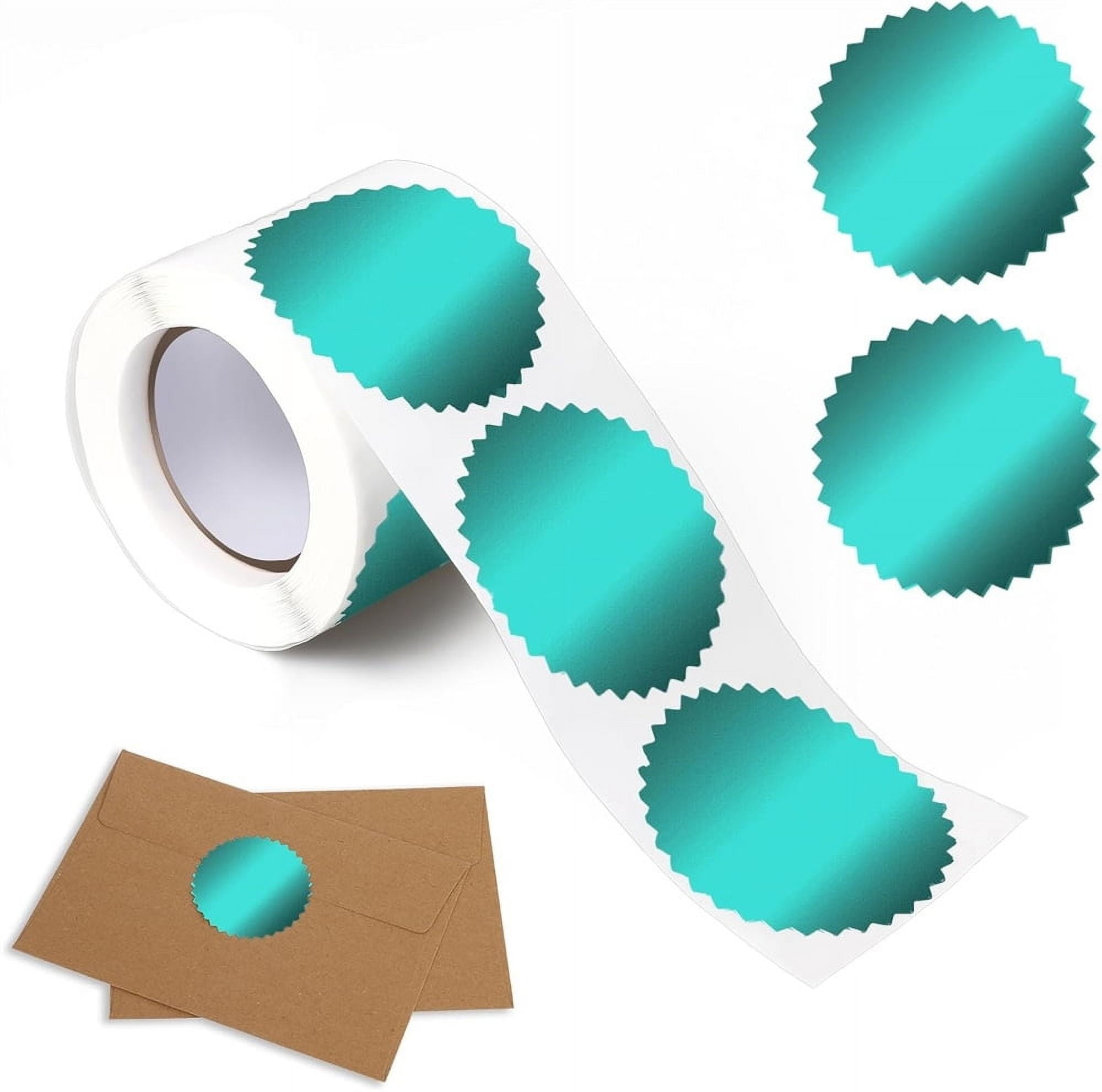 2 Roll Metallic Foil Blank Labels Stickers,Envelope Seals Stickers ...
