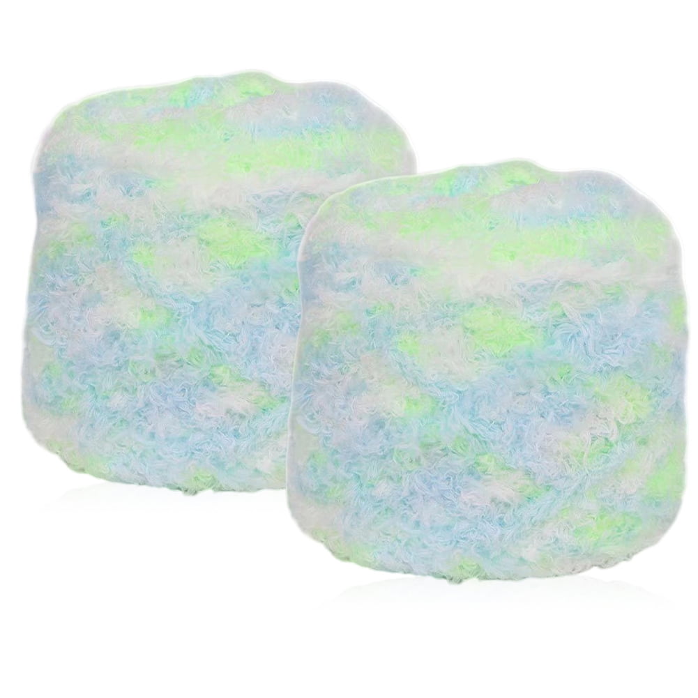 2 Roll Pack Gentle and Colorful Coral Fleece Yarn for Crochet and ...
