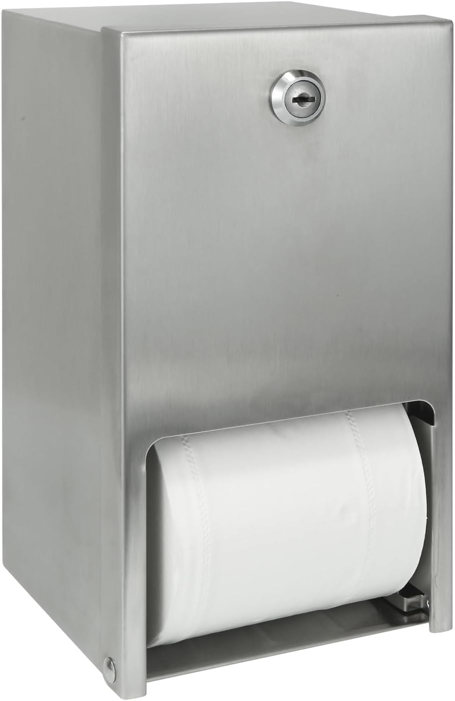 2 Roll Stainless Steel Commercial Toilet Paper Dispenser, Heavy Duty ...
